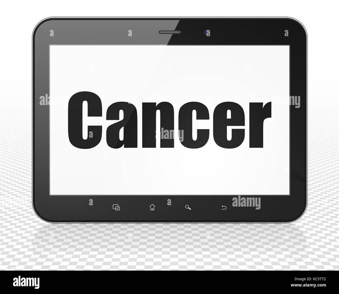 Health concept: Tablet Pc Computer with Cancer on display Stock Photo ...