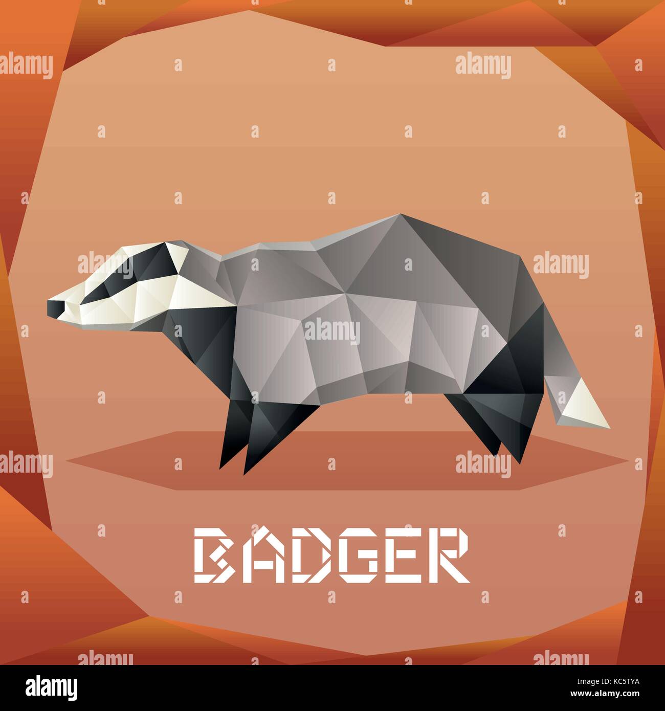 Cute badger Stock Vector Images - Alamy