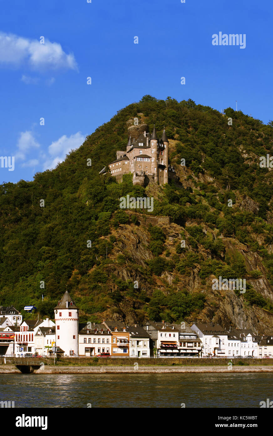 Castle Katz, Cat Castle, St. Goarshausen, Germany Stock Photo - Alamy