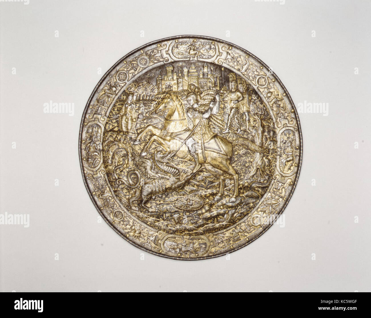 Shield Depicting Saint George Slaying the Dragon, ca. 1560–70 Stock ...