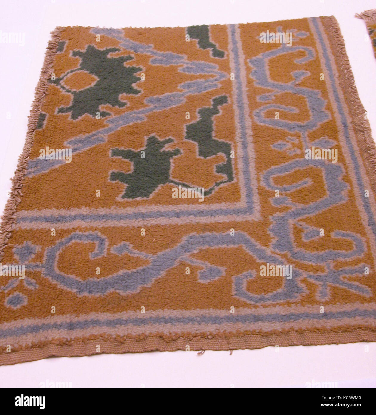 Fragment, 15th–16th century, Attributed to Spain, Wool (warp, weft and ...