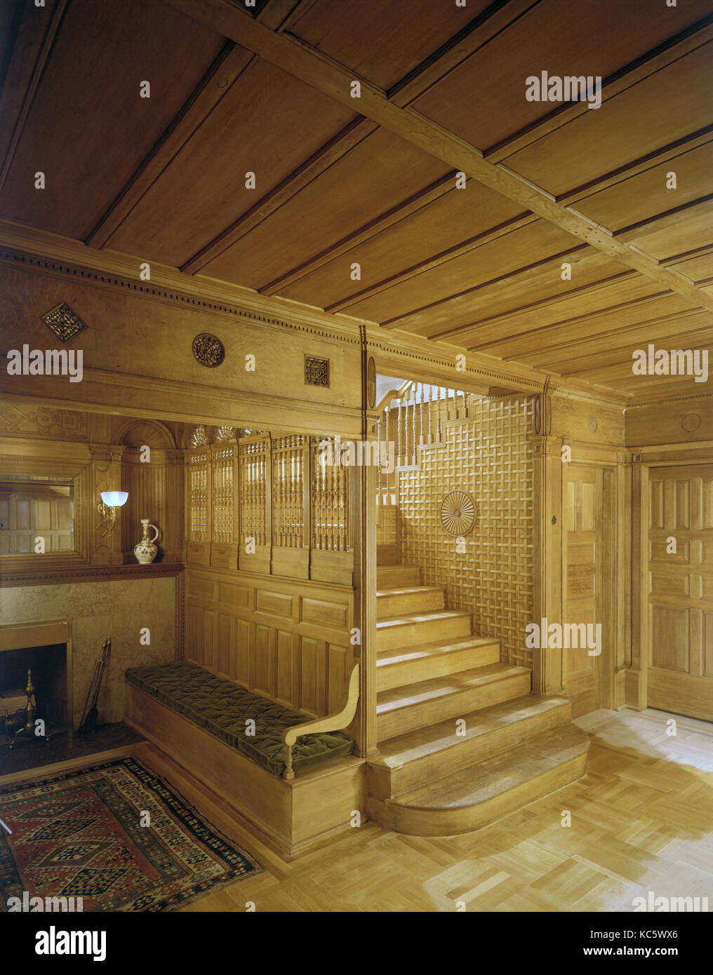 Parlor Stairhall from the Metcalfe House, Buffalo, McKim, Mead and ...