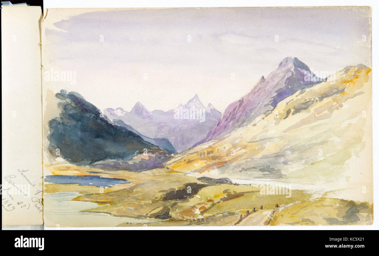 Switzerland 1869 Sketchbook, John Singer Sargent, 1869 Stock Photo - Alamy