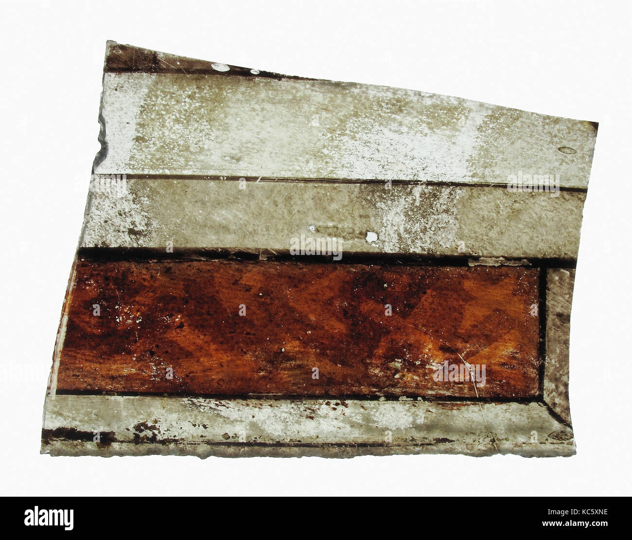 Glass Fragment, 17th century, European, Pot metal glass, Overall: 2 3/4 ...