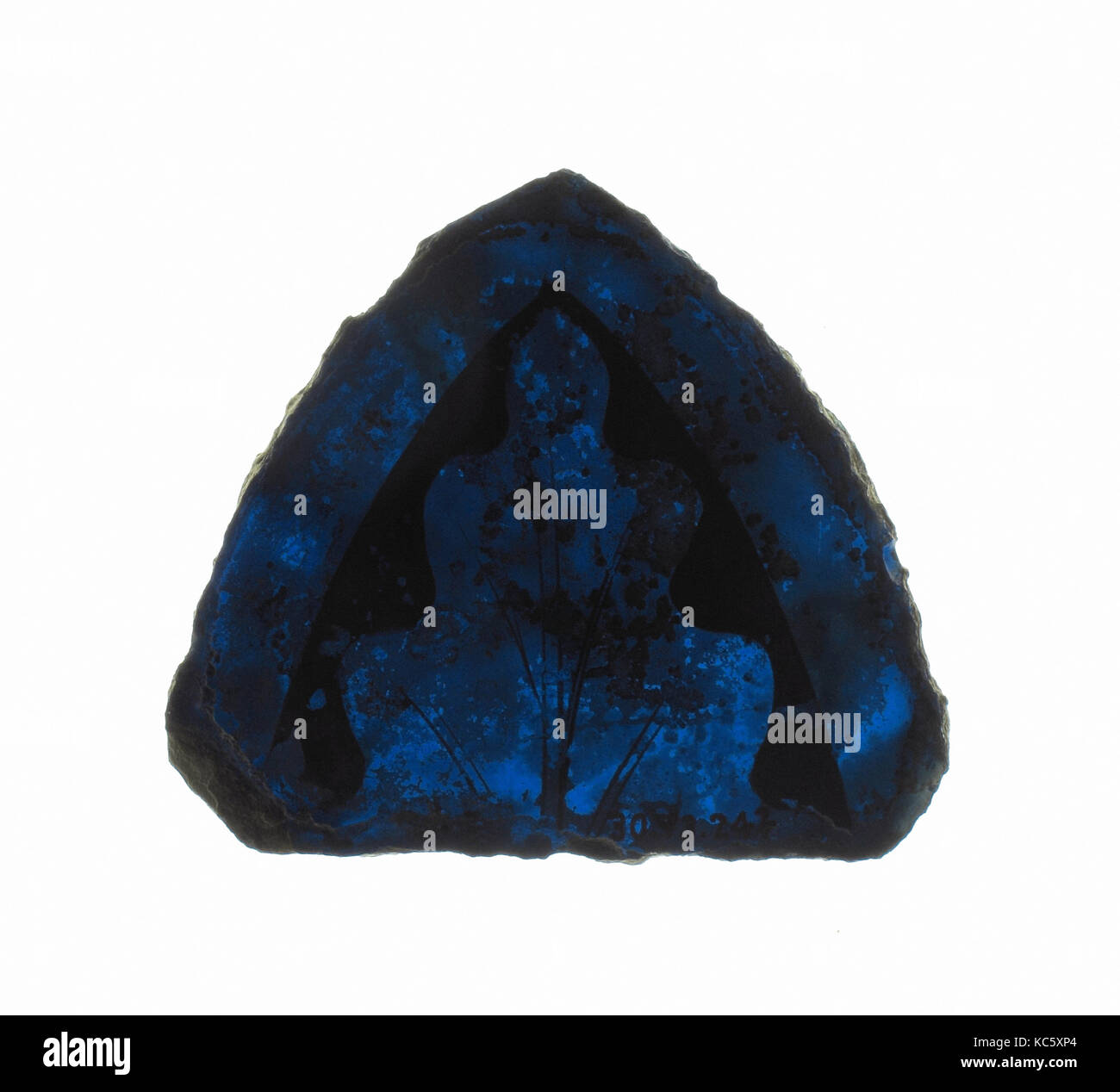 Glass Fragment, 13th–14th century, European, Pot metal glass, Overall ...