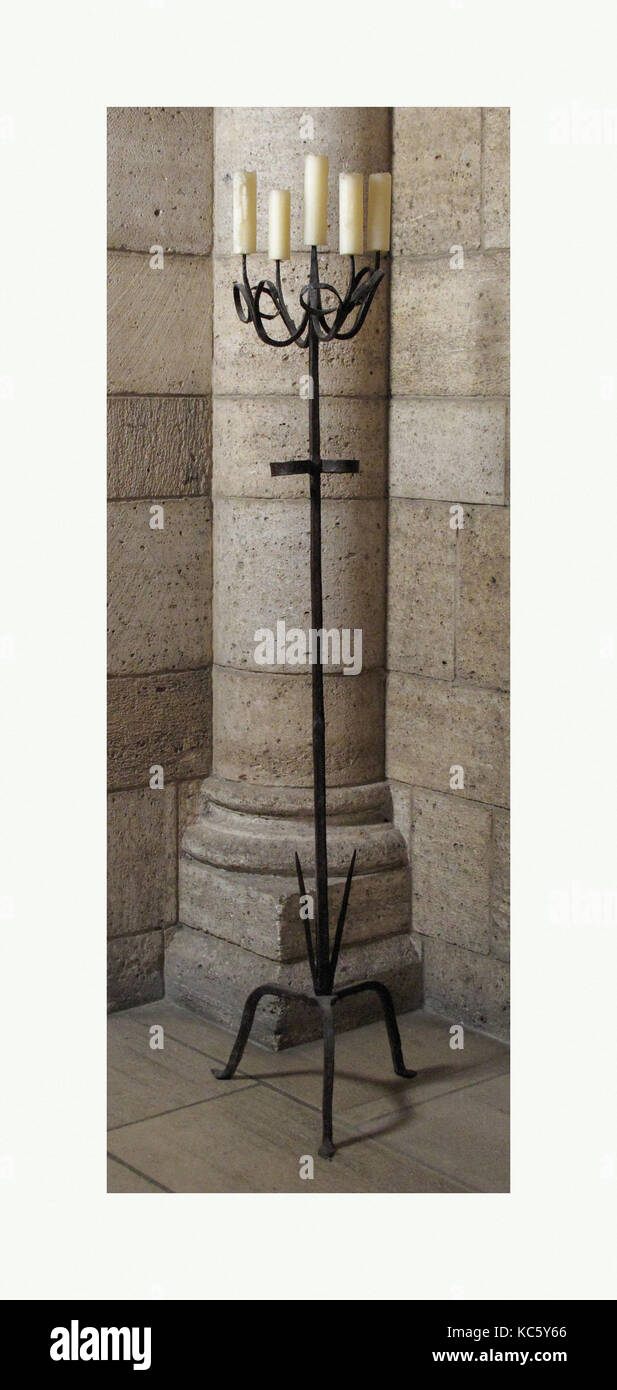 Pricket Candlestick, probably 15th century, European, Metalwork- Iron ...