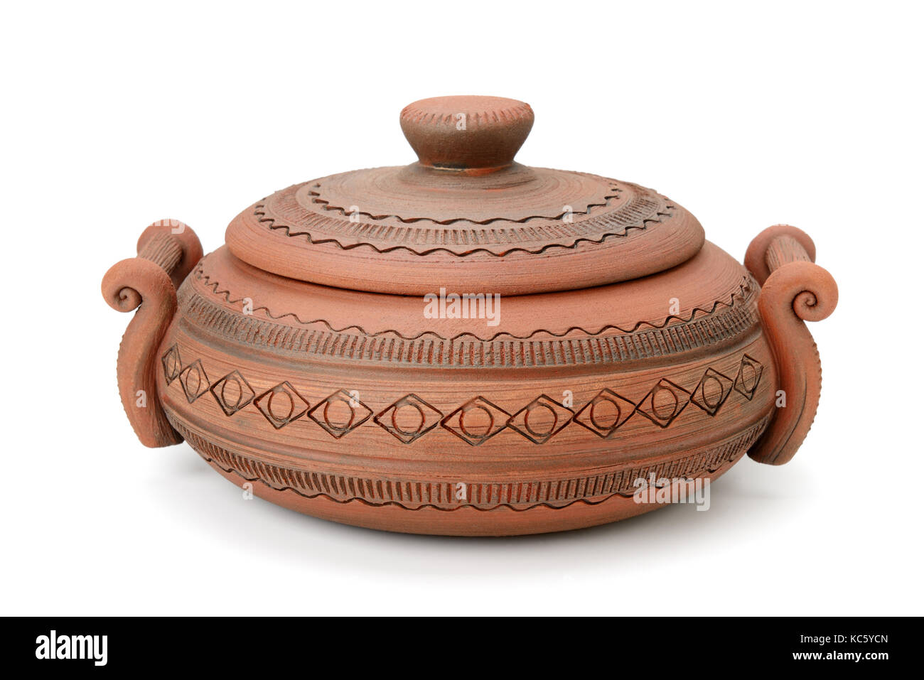 clay pot isolated on white background Stock Photo - Alamy