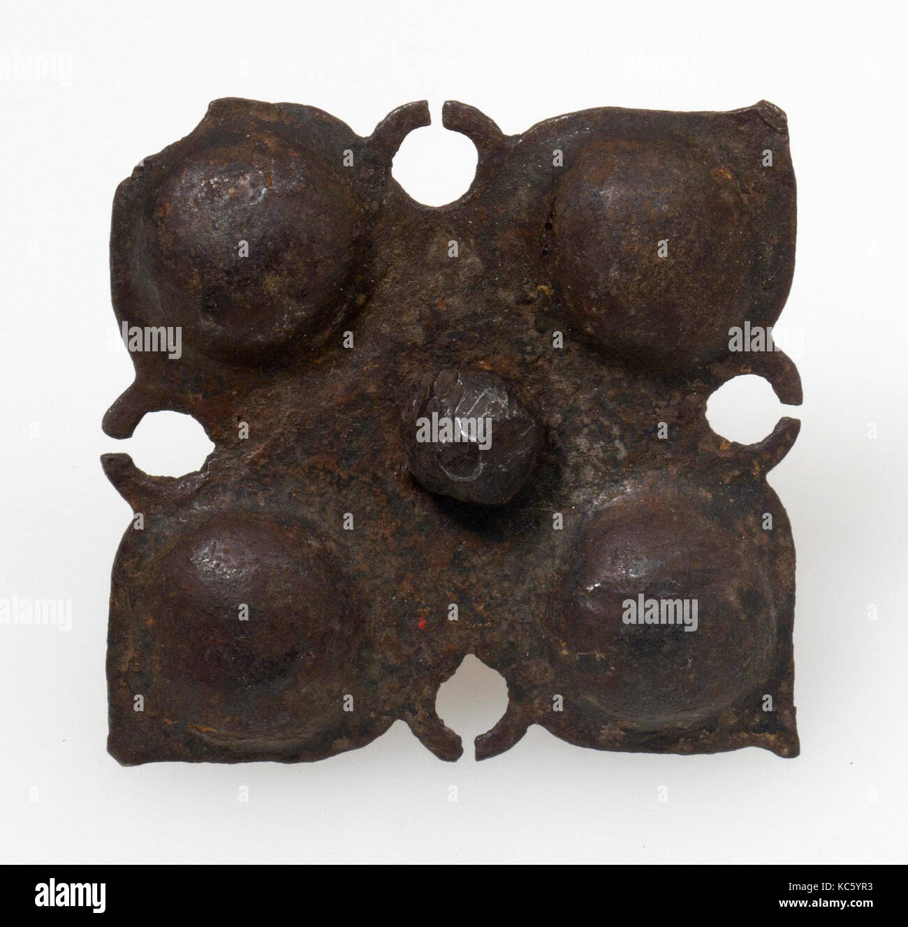 Plate and Nail, 15th–16th century, European, Iron, Overall: 2 1/2 x 2 3 ...