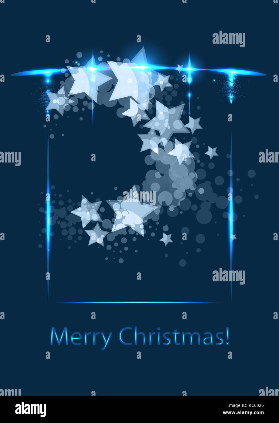 Merry christmas text shining Stock Vector Images - Alamy