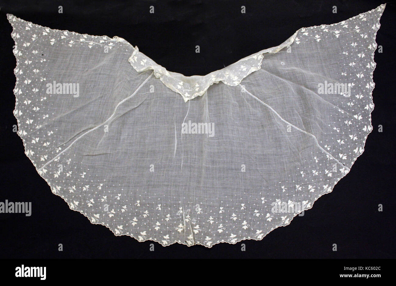 Fichu, 1840, European, cotton Stock Photo - Alamy