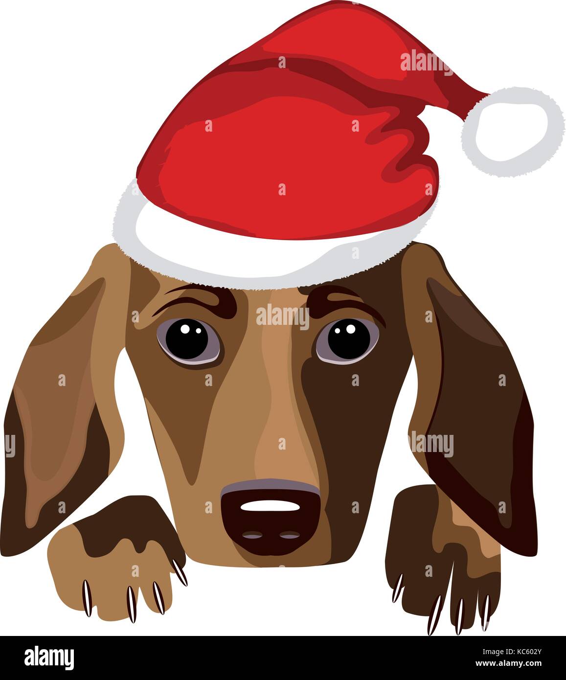 Cute baby wearing santa claus Stock Vector Images - Alamy