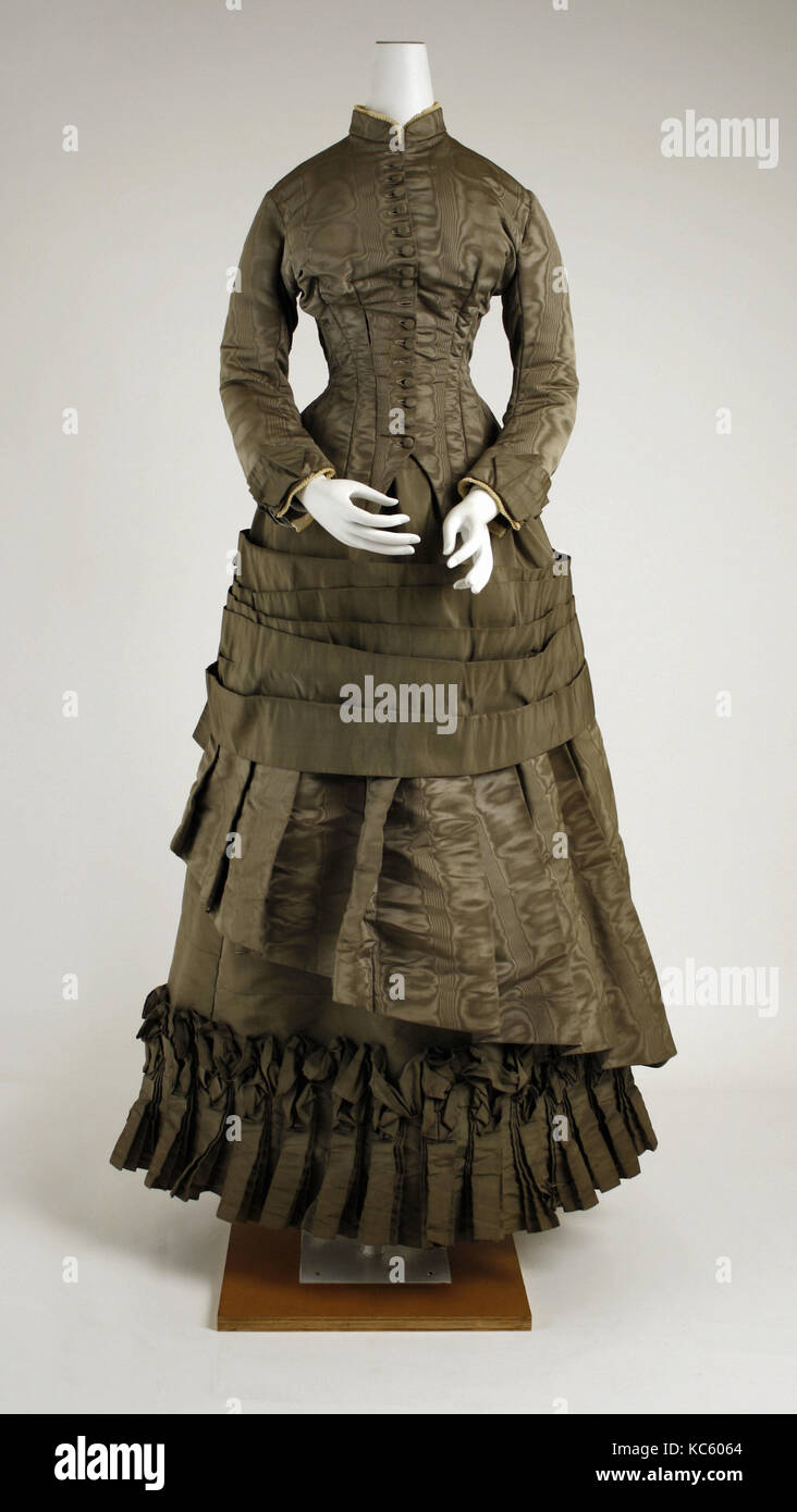 Dress, 1882, American, silk Stock Photo - Alamy