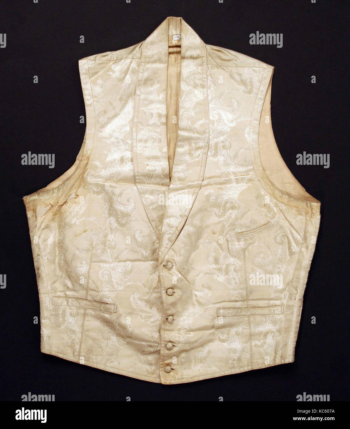 Vest, 1854, American or European, silk Stock Photo - Alamy