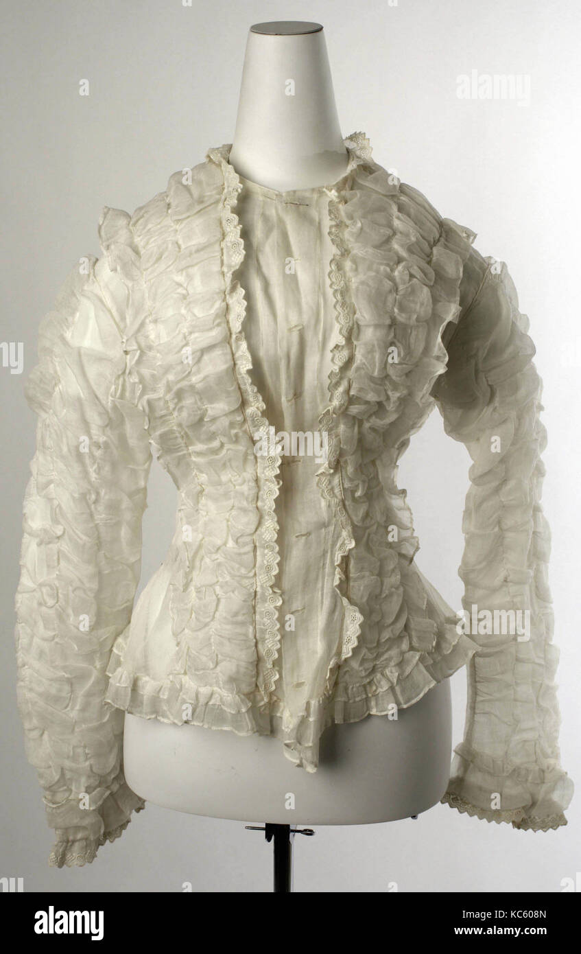 Dressing jacket, 1870s, American or European, cotton Stock Photo - Alamy
