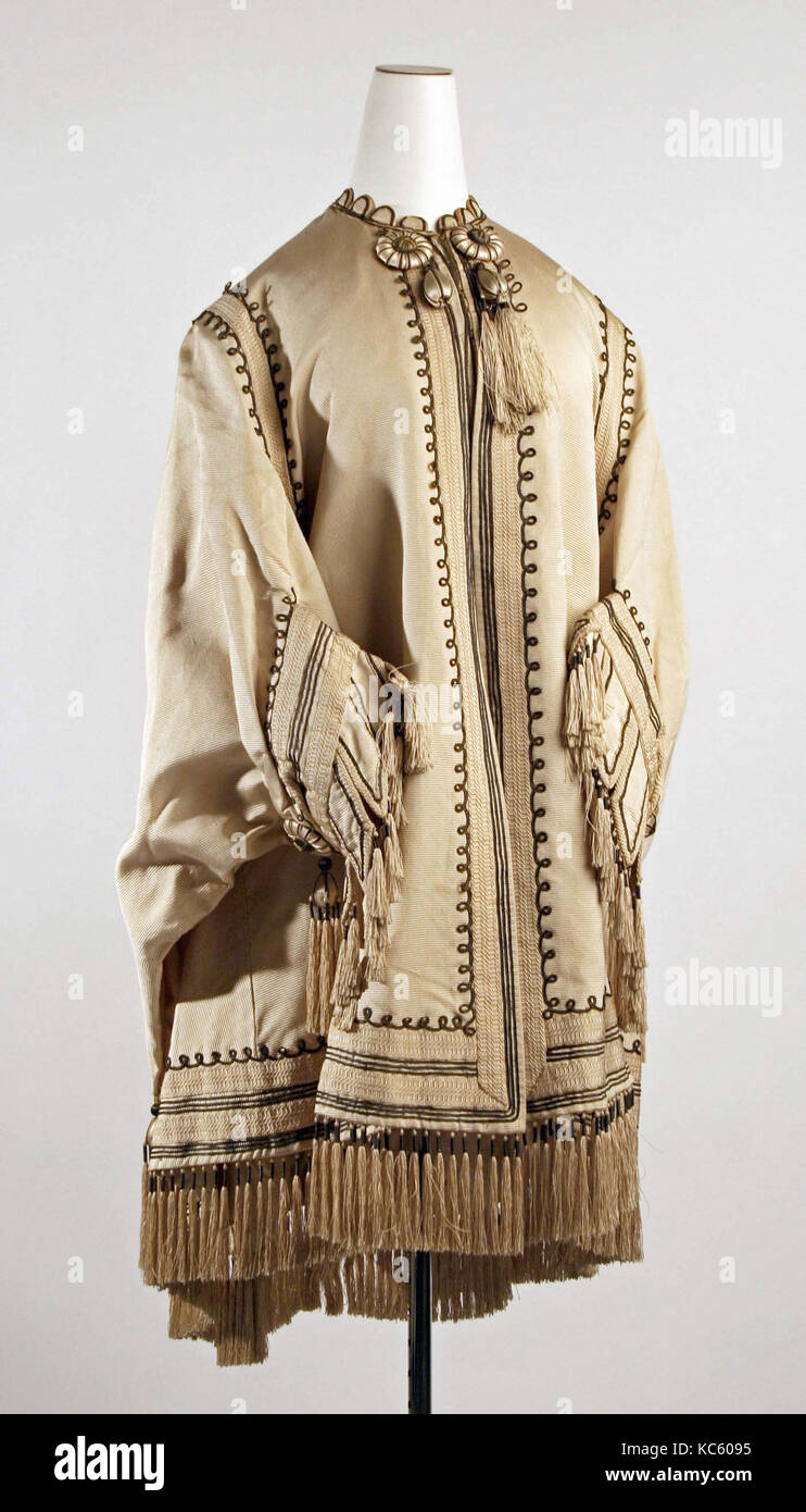 Jacket, 1880s, American or European, silk, metal Stock Photo - Alamy