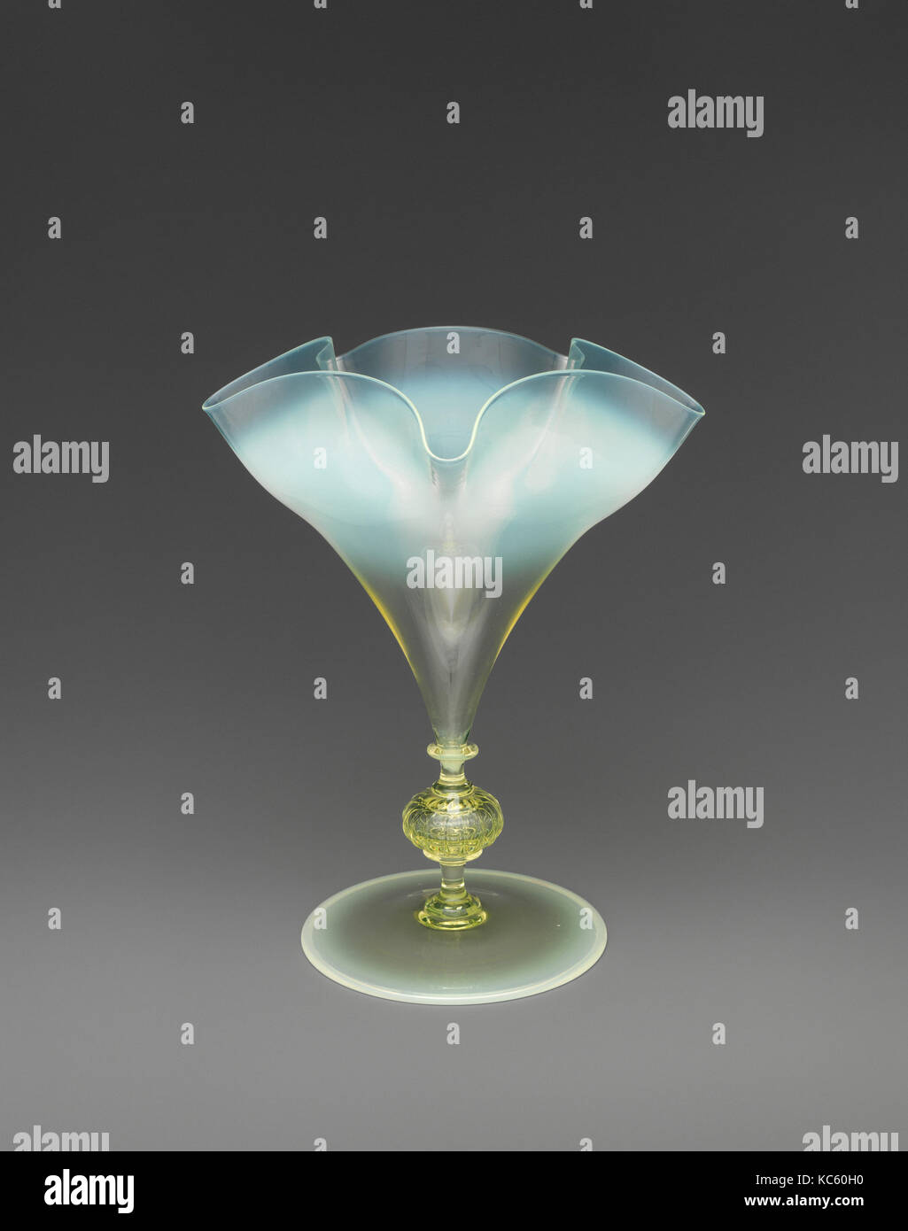 Vase with knopped stem, James Powell and Sons, ca. 1880 Stock Photo - Alamy