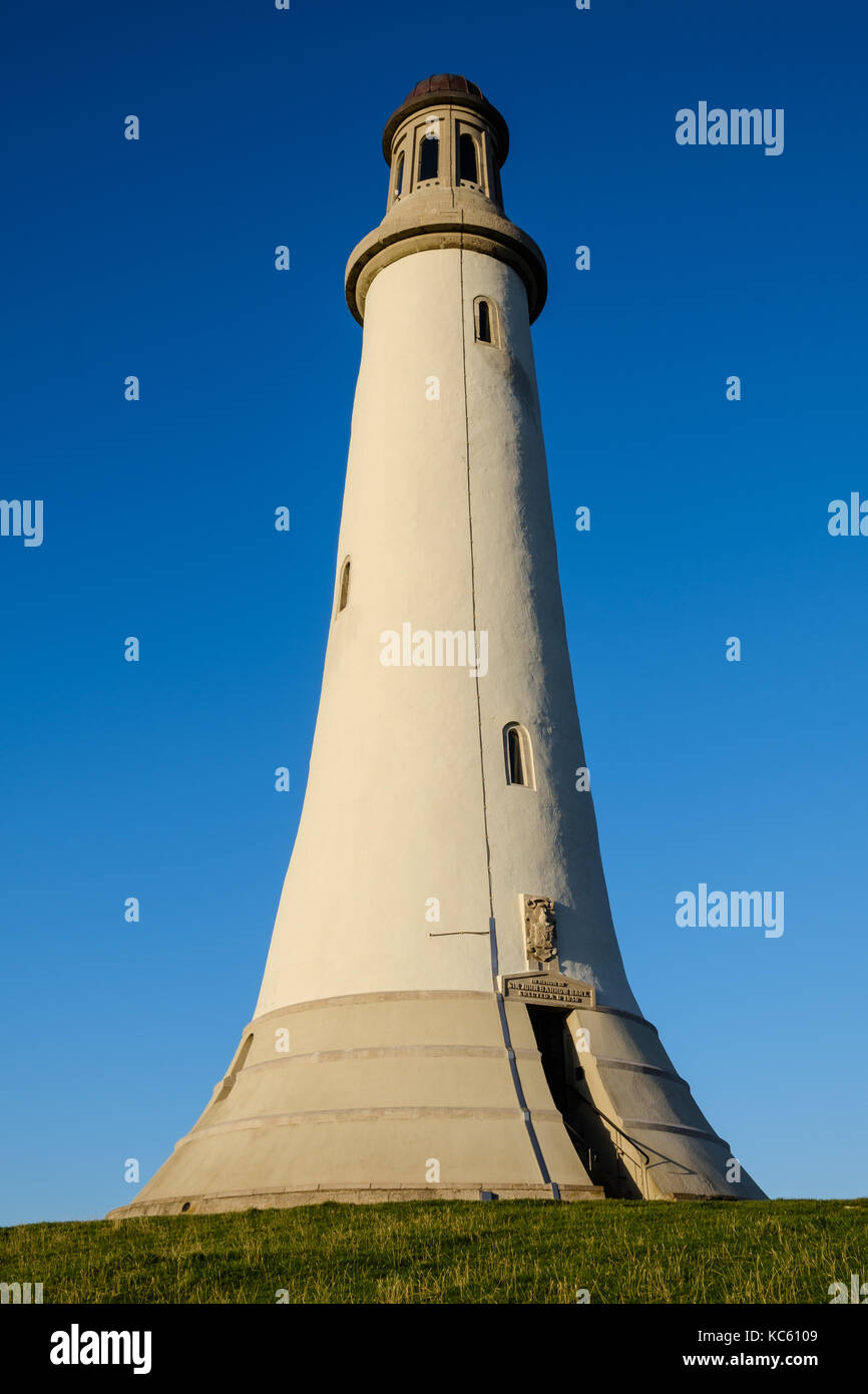Close up of Sir John Barrow Monument with clear blue sky background ...