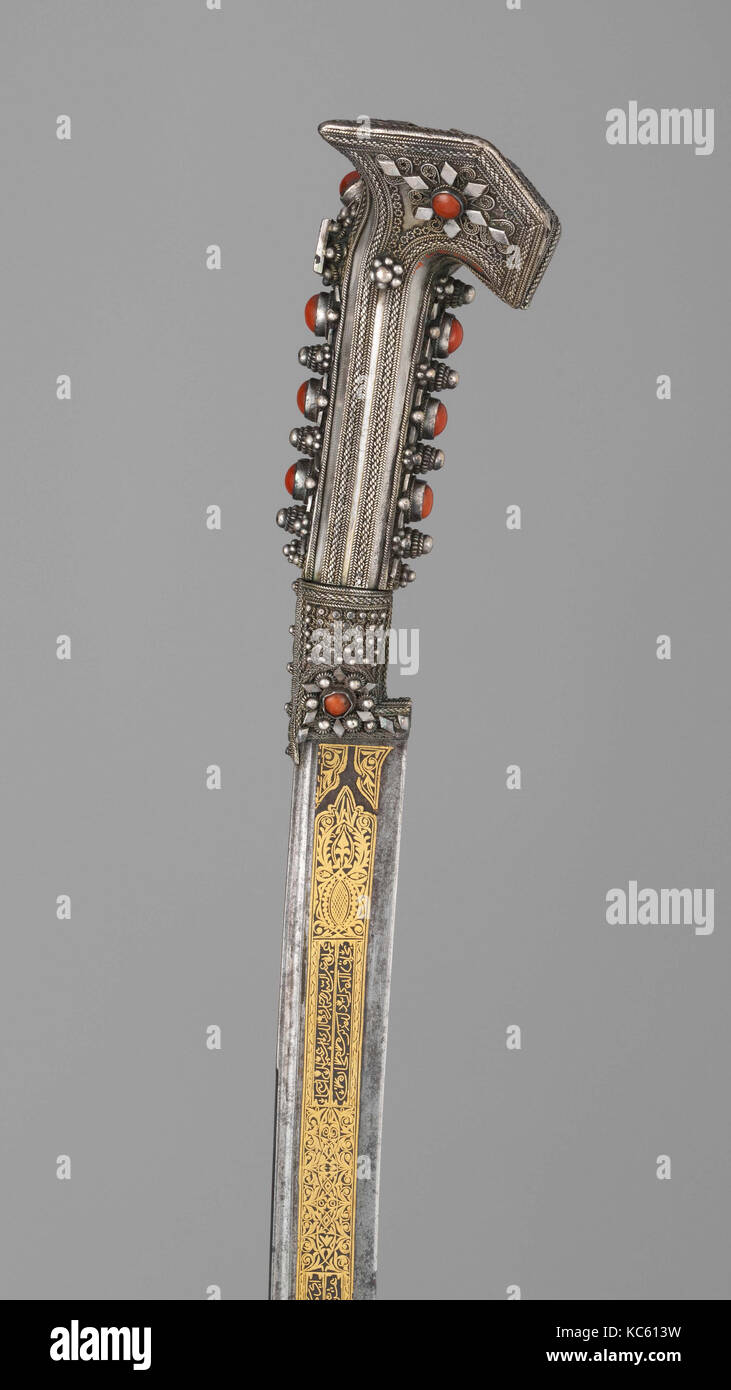 Yatagan with Scabbard, dated A.H. 1238/A.D. 1822, Anatolian or Balkan ...