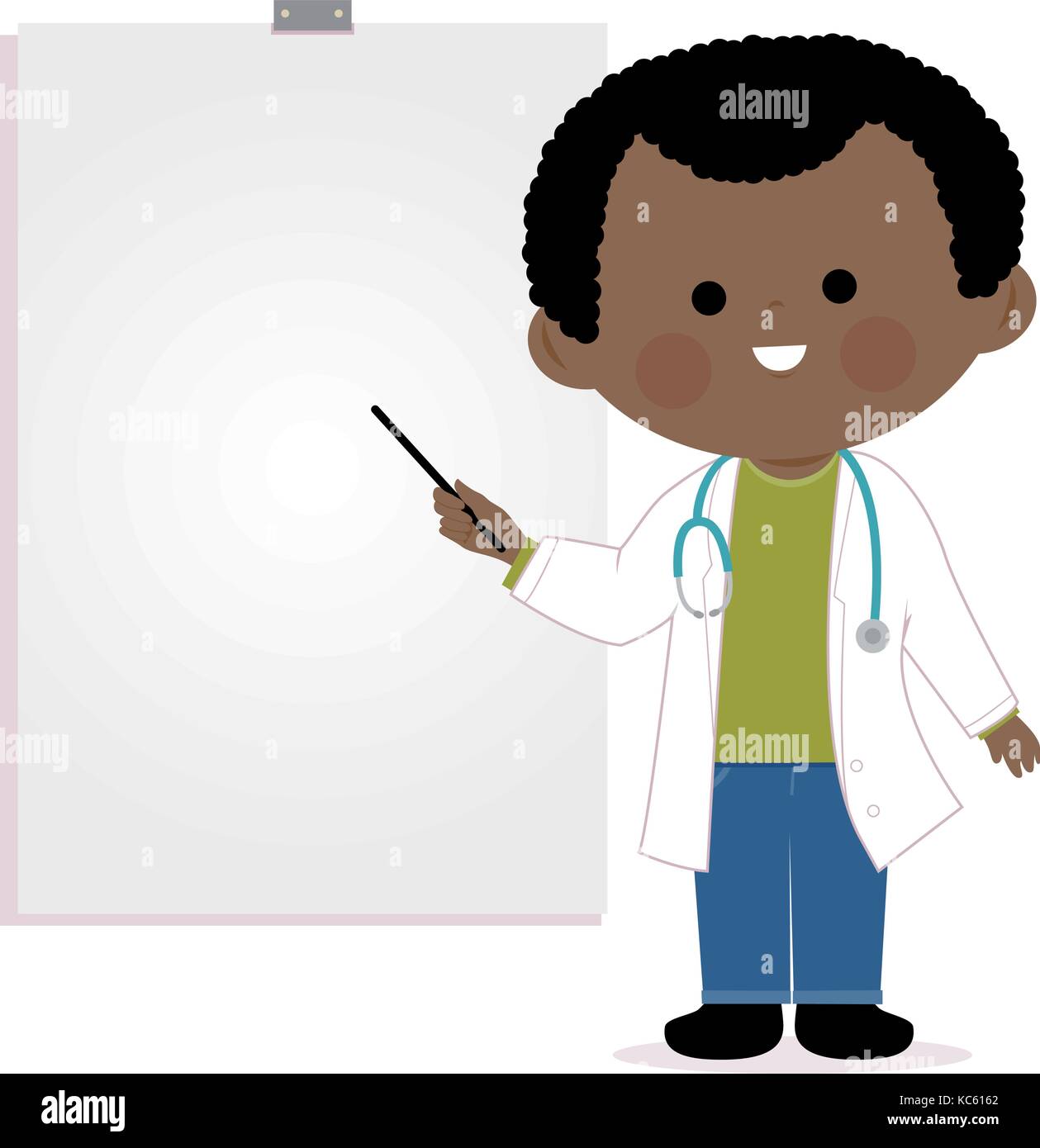 Man giving presentation screen projection Stock Vector Images - Alamy