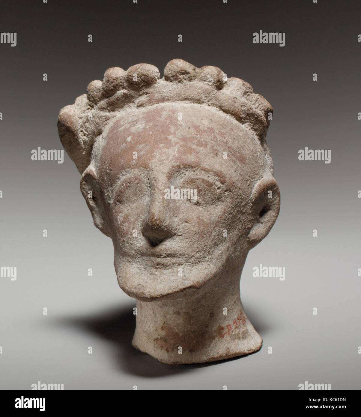 Terracotta male head, Cypro-Classical I, 5th century B.C., Cypriot ...