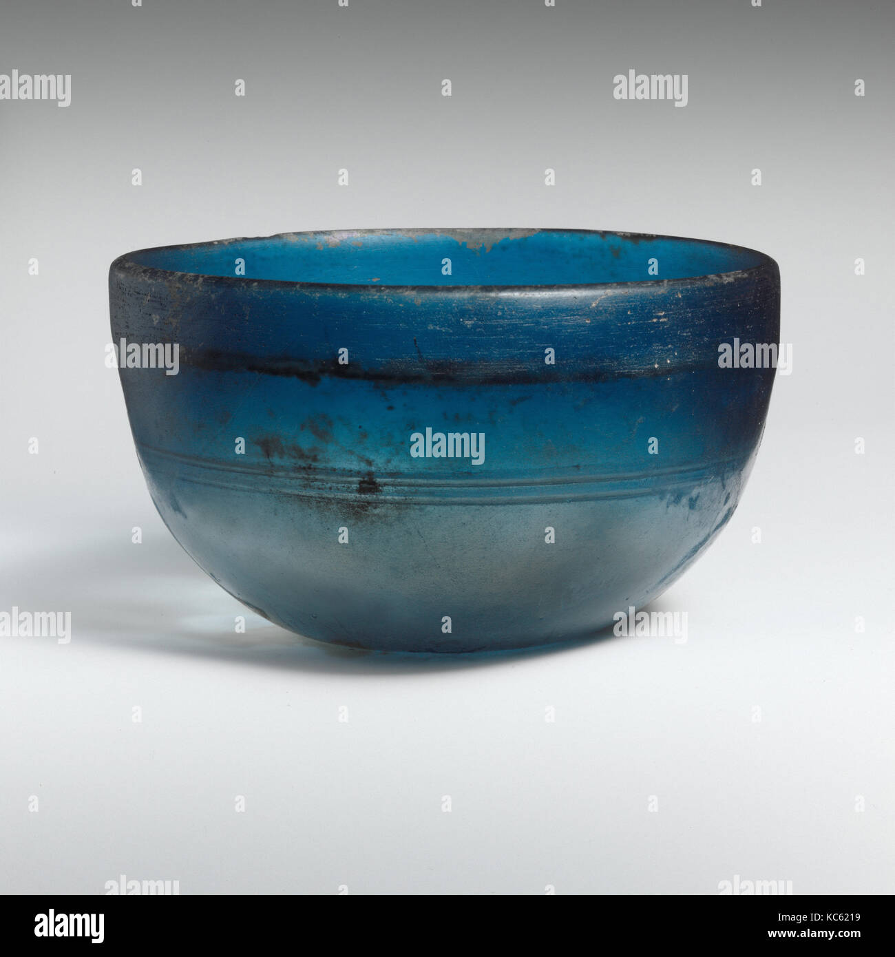 Glass hemispherical bowl, Late Hellenistic, 1st century B.C., Greek ...