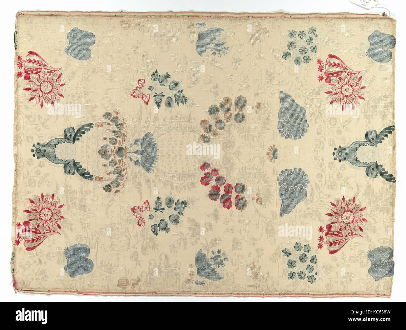 Piece, 1715–20, British, Silk, Overall: 28 x 21 in. (71.1 x 53.3 cm ...