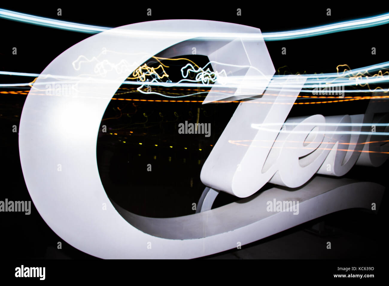 Cleveland rock and roll hall of fame and museum sign hi-res stock ...