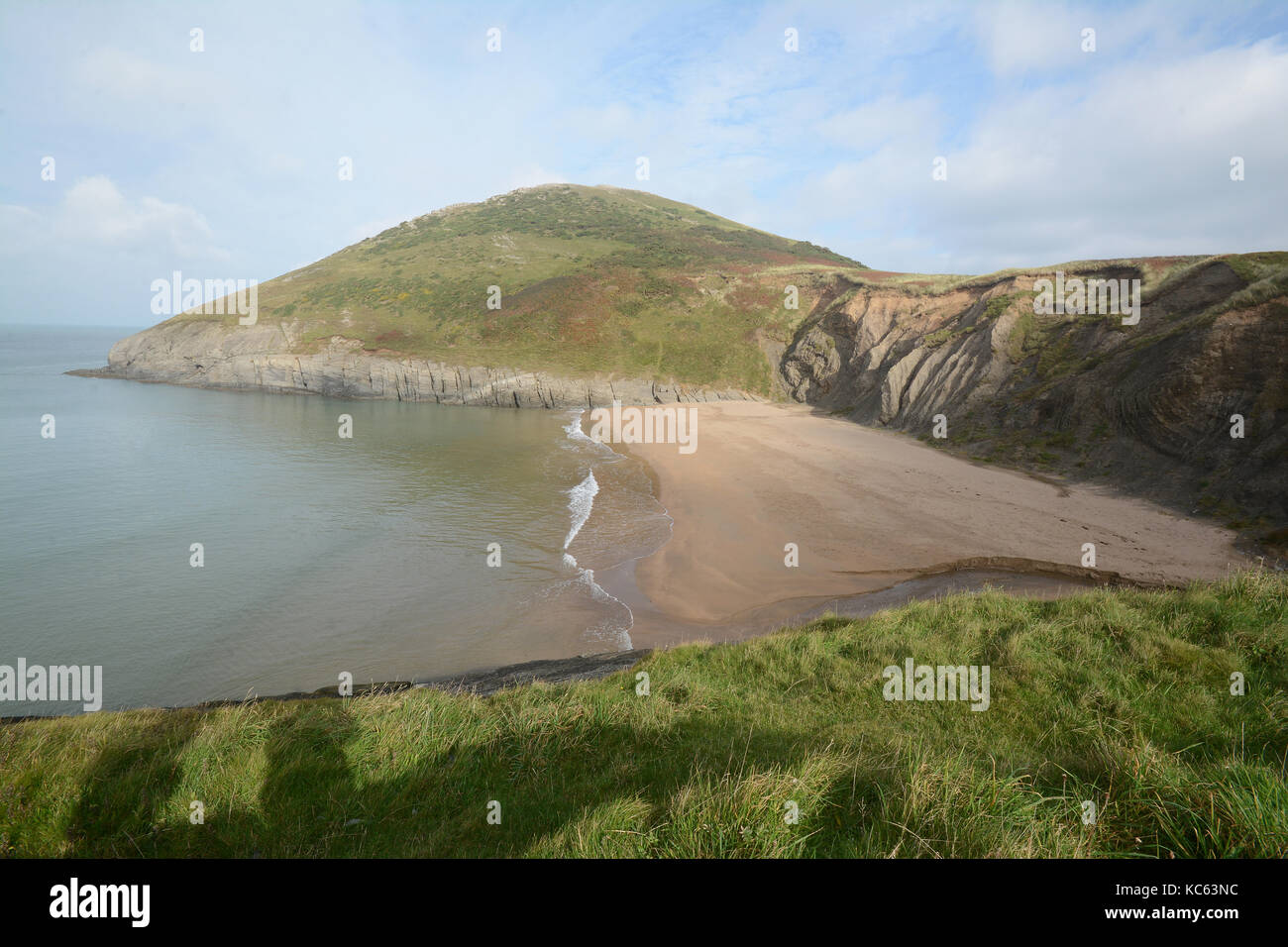 Mwnt beach wales hi-res stock photography and images - Alamy