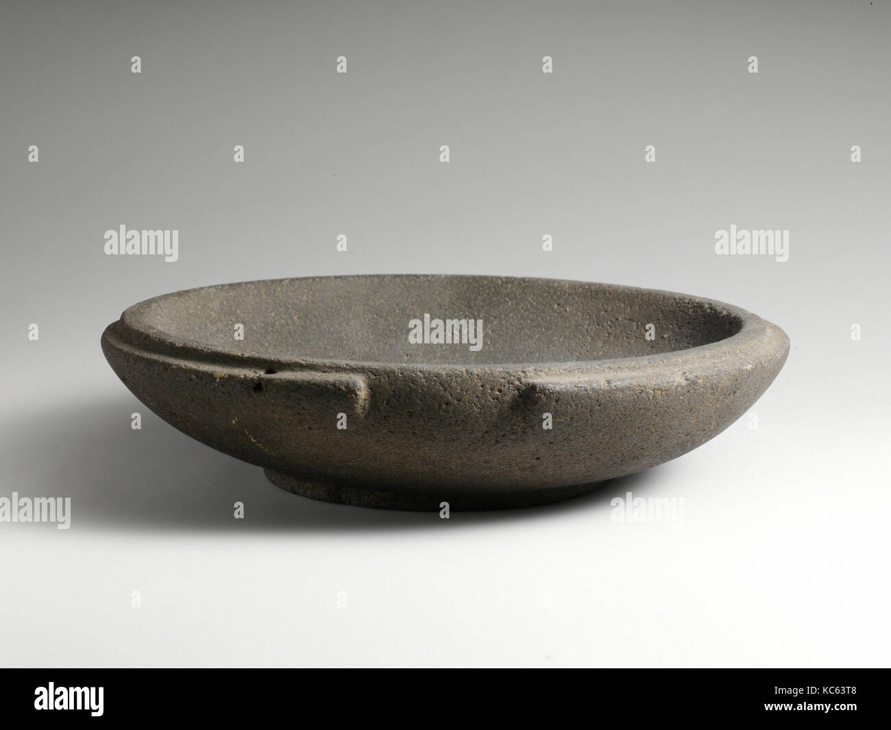 Basalt mortar or plate, Late Bronze Age, ca. 1600–1050 B.C., Cypriot ...