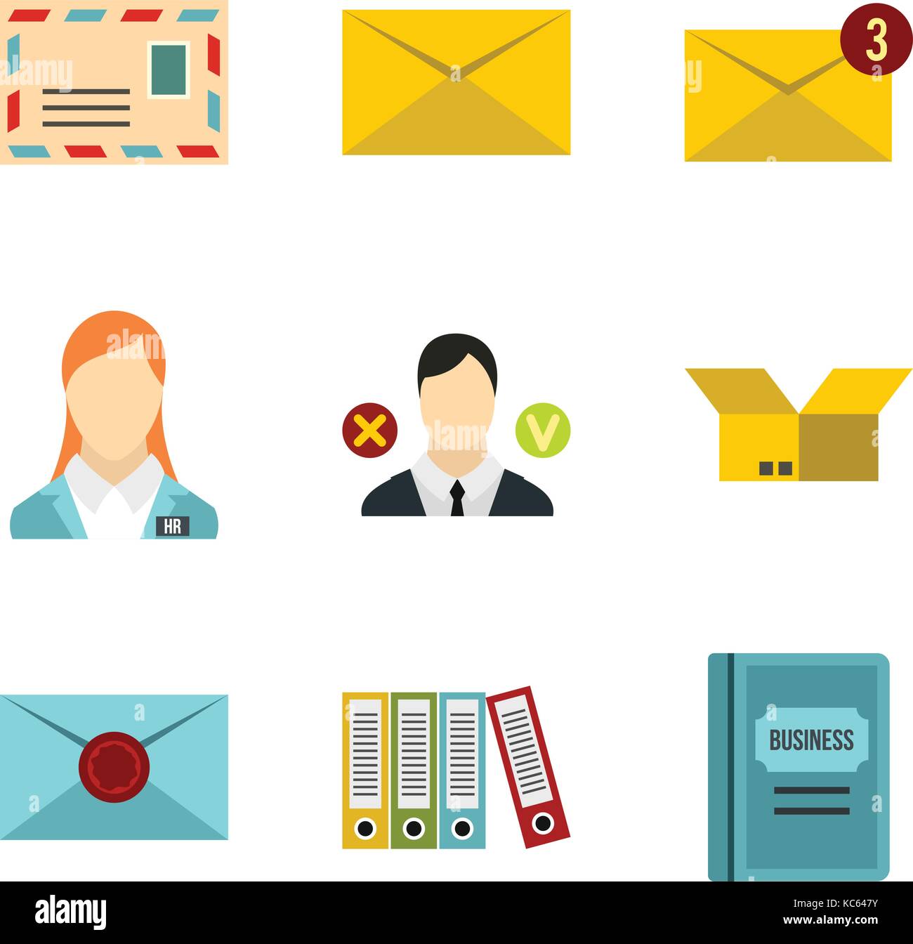 Department icons set, cartoon style Stock Vector Image & Art - Alamy