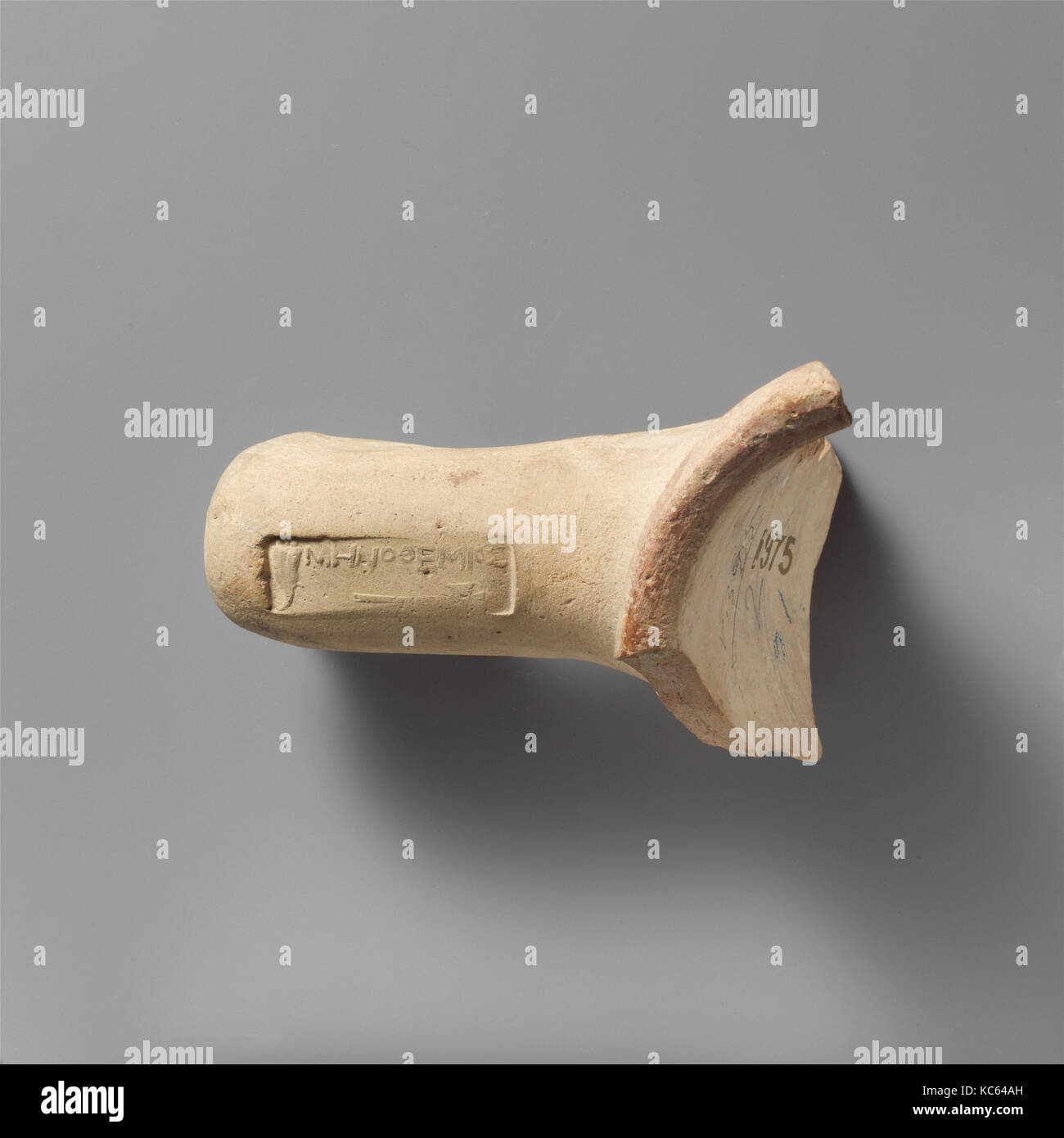 Stamped terracotta amphora handle hi-res stock photography and images ...