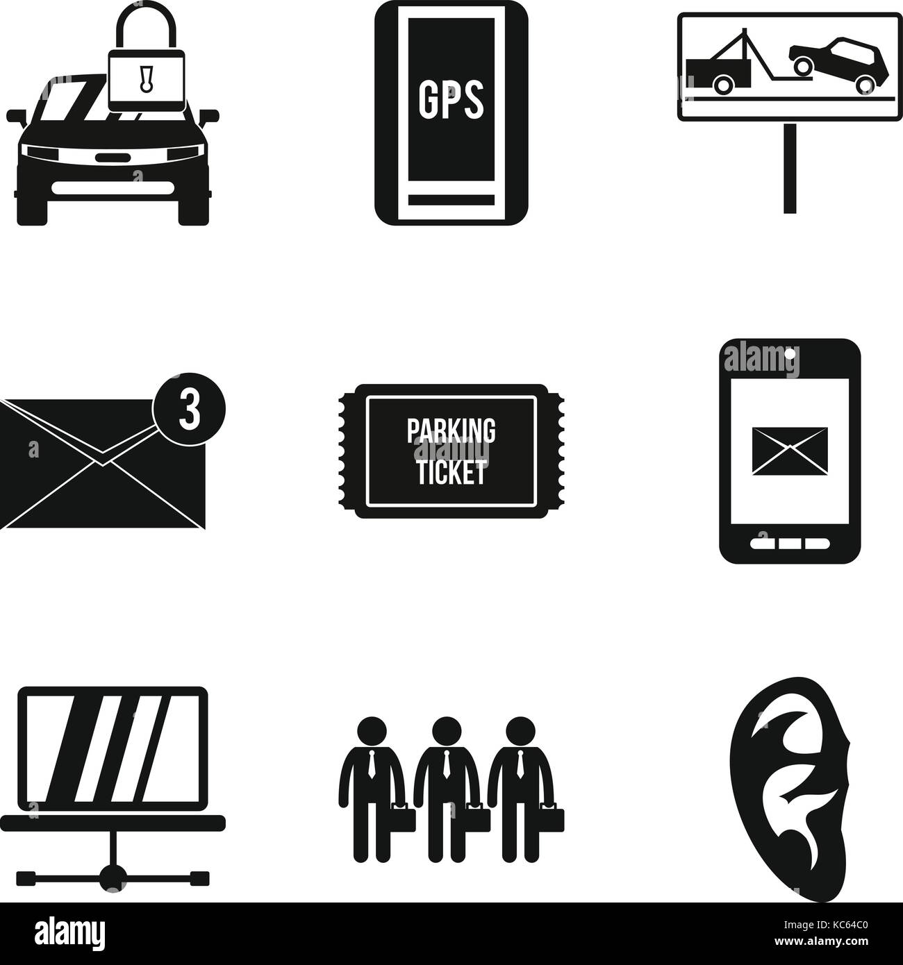 Important data icons set, simple style Stock Vector Image & Art - Alamy