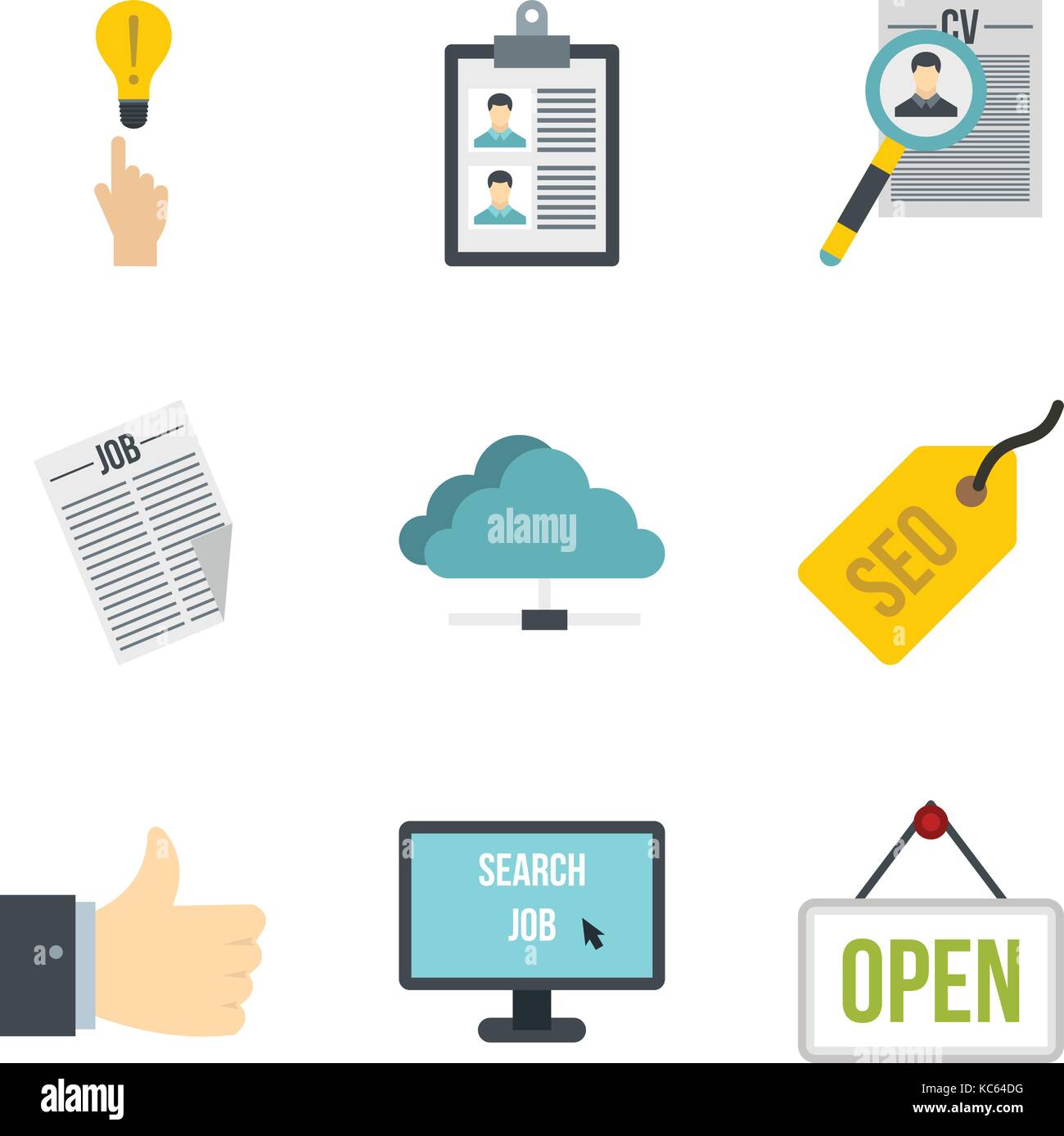 Paper work icons set, cartoon style Stock Vector Image & Art - Alamy