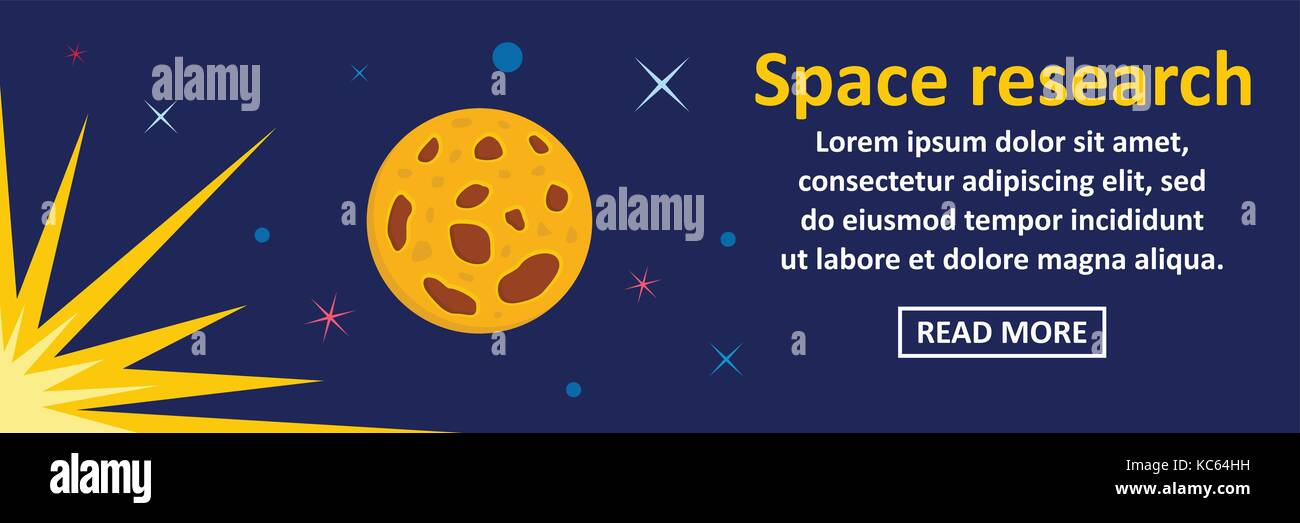 Space research banner horizontal concept Stock Vector Image & Art - Alamy
