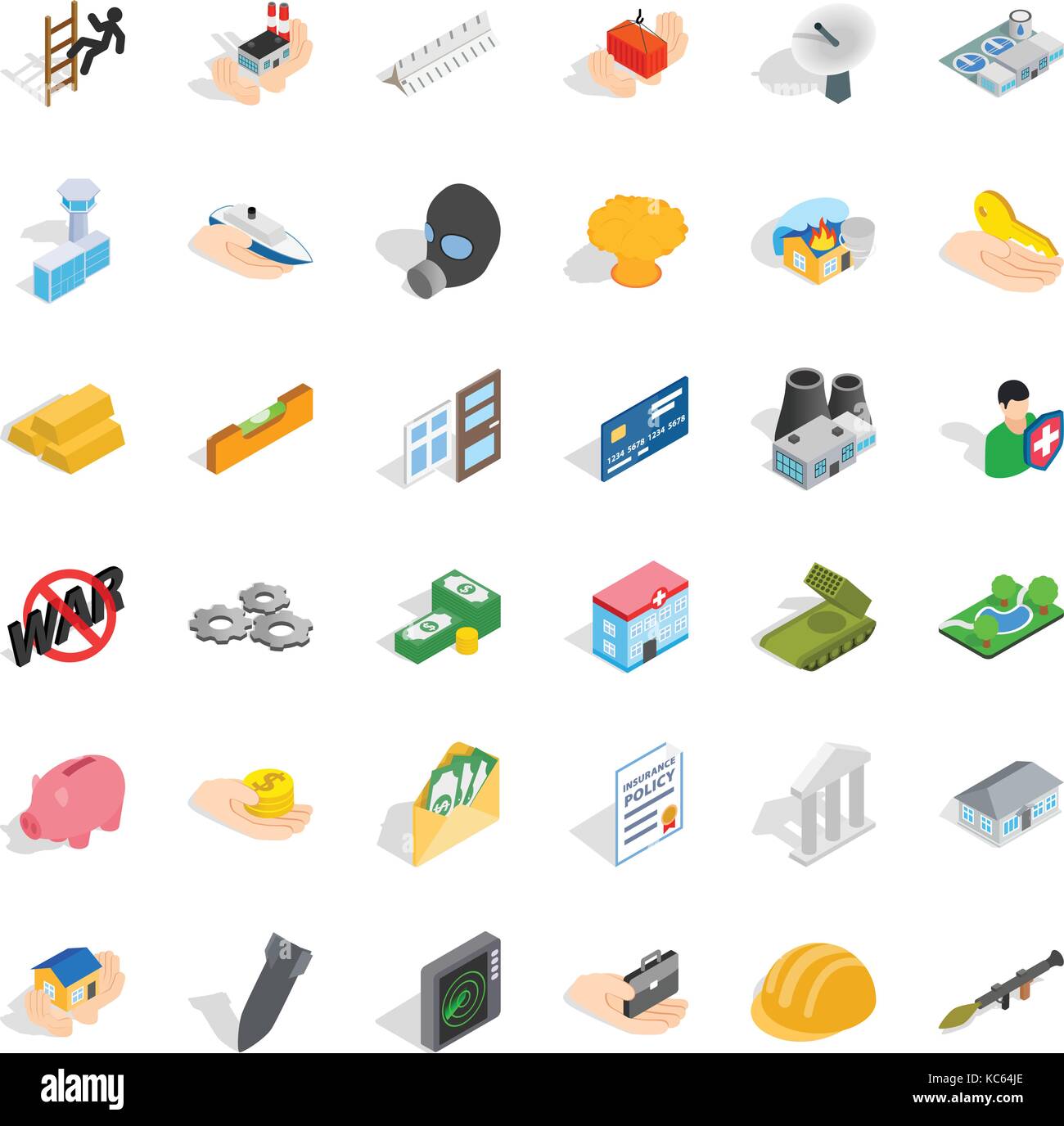 Corporation icons set, isometric style Stock Vector Image & Art - Alamy
