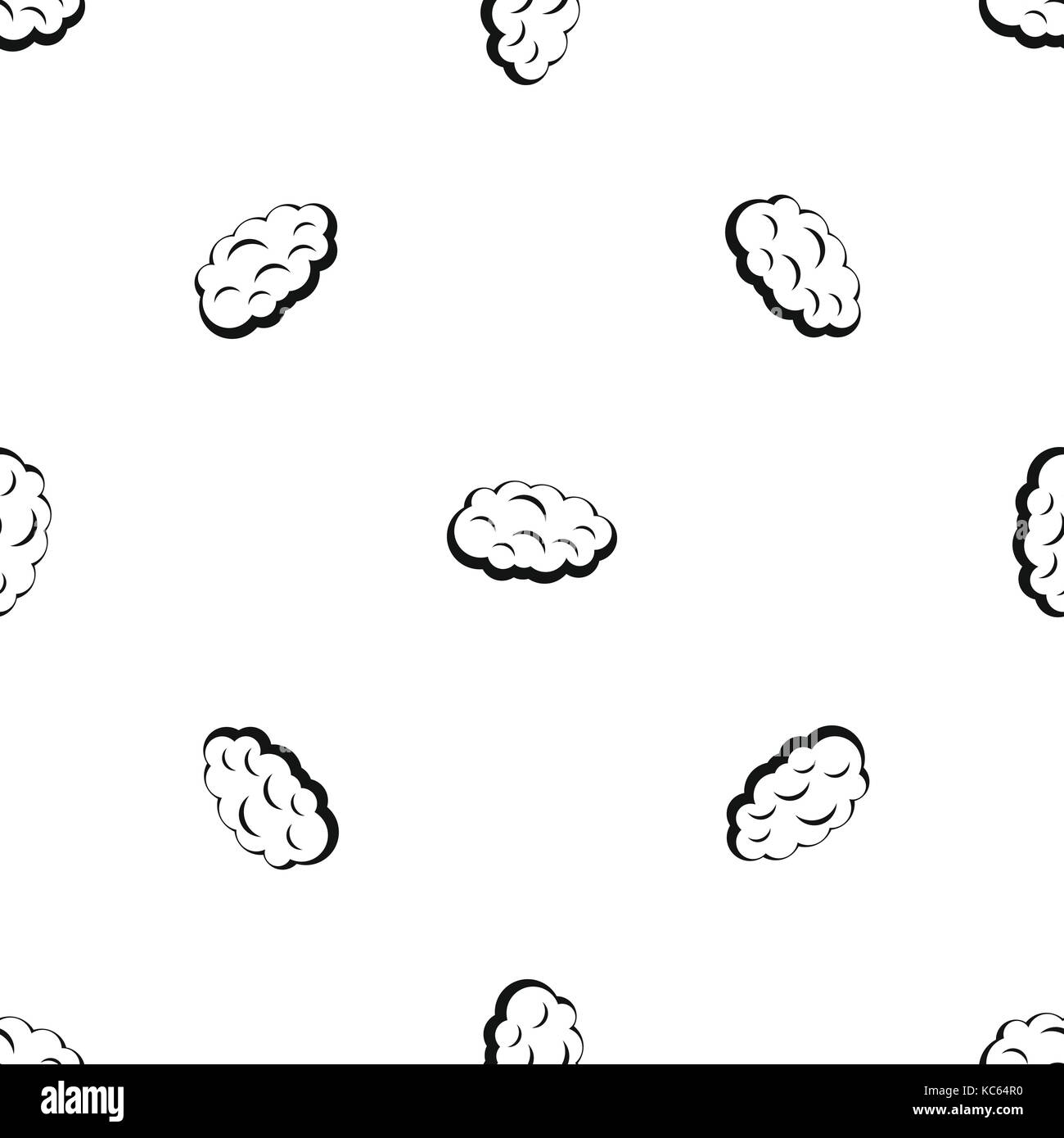 Cloud pattern seamless black Stock Vector Image & Art - Alamy