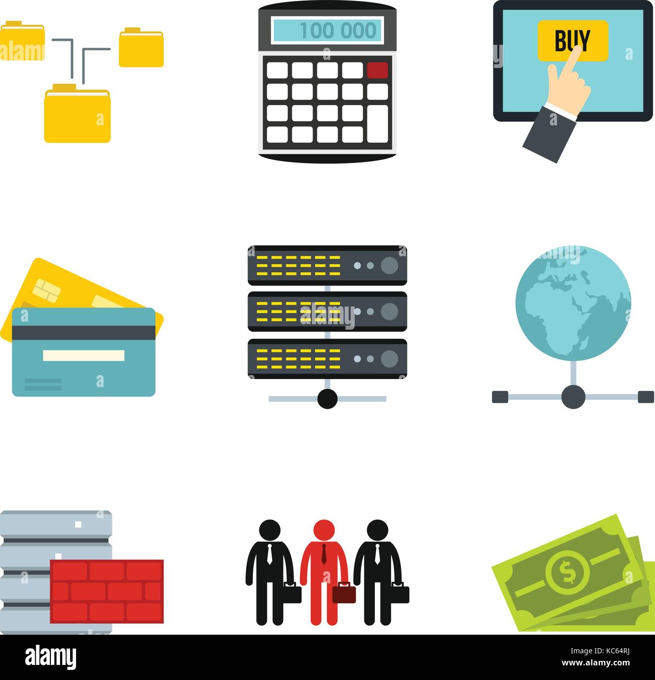 Counting icons set, cartoon style Stock Vector Image & Art - Alamy