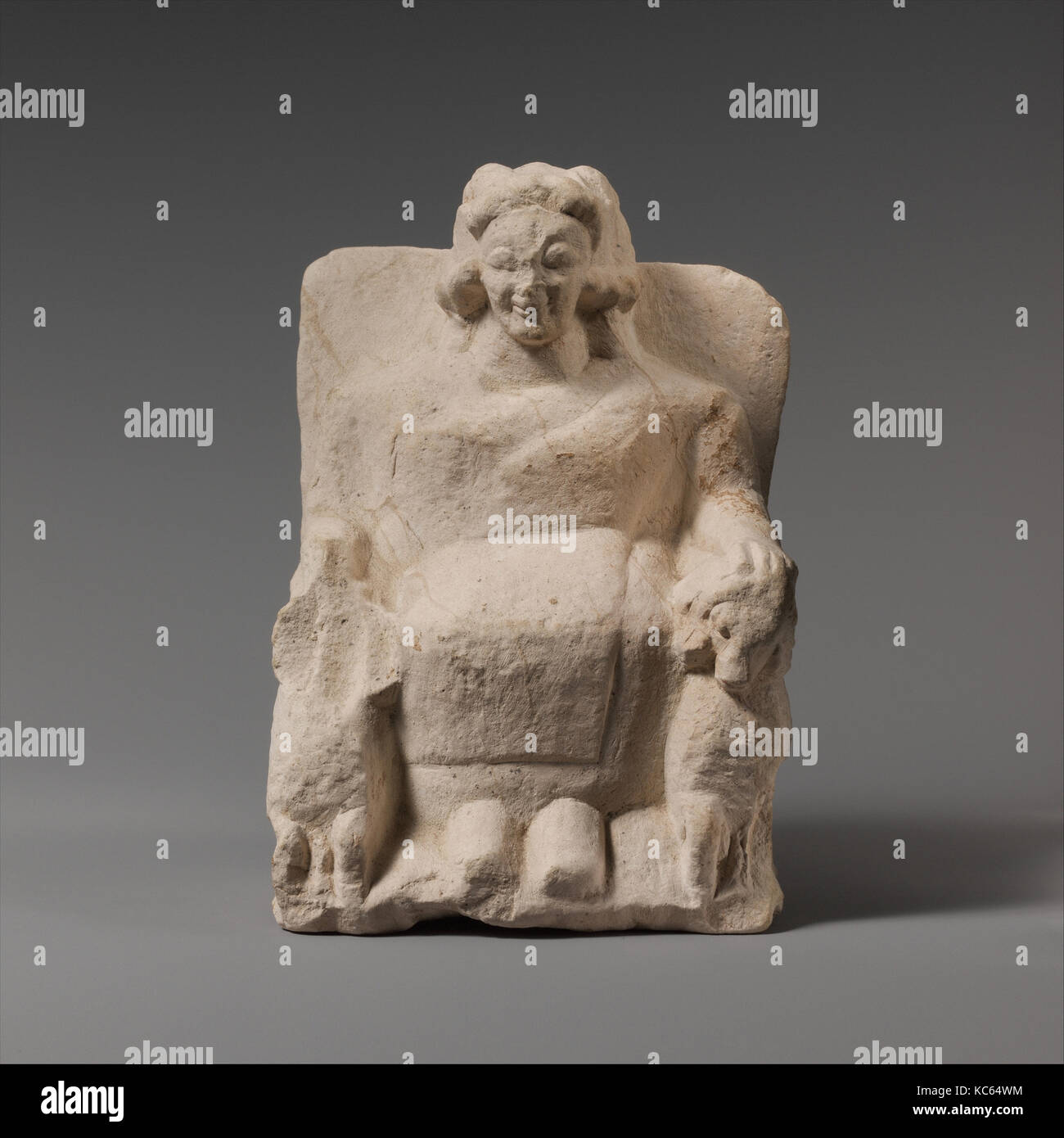 Limestone statuette of Zeus Ammon, early 5th century B.C Stock Photo ...