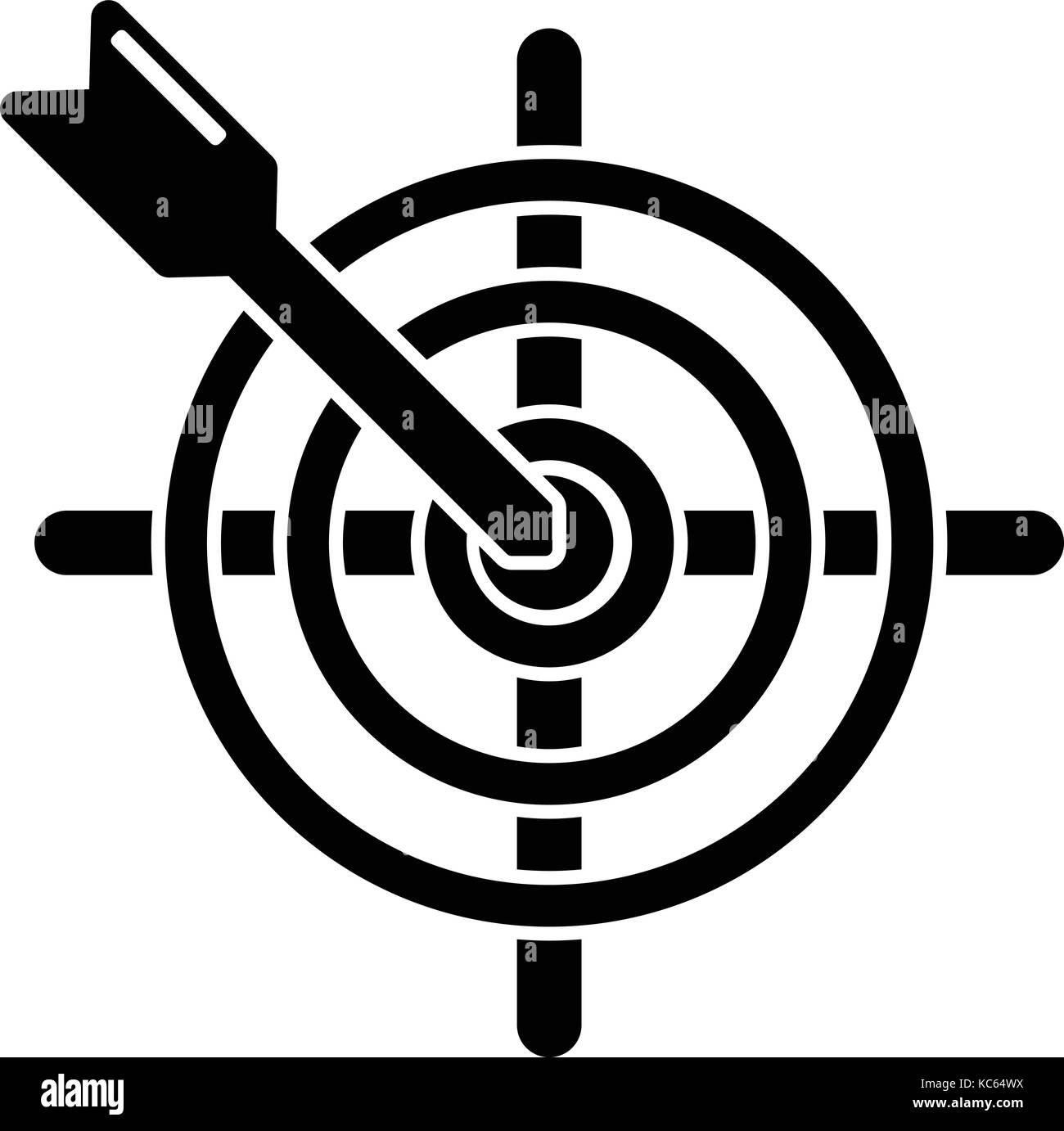 Arrow target icon, simple black style Stock Vector Image & Art - Alamy
