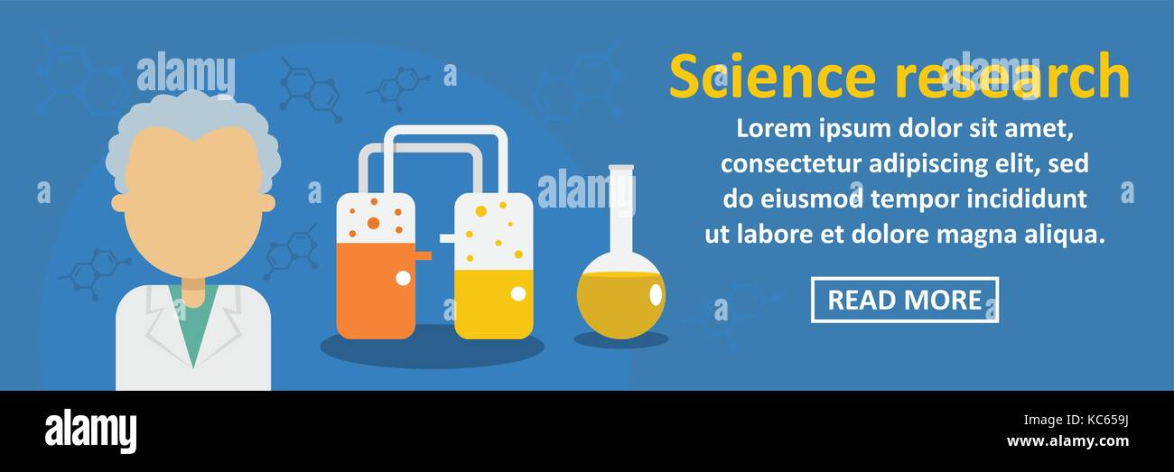 Science research banner horizontal concept Stock Vector Image & Art - Alamy