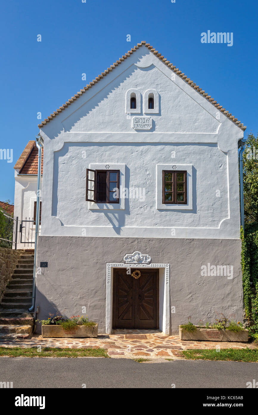 Traditional houses from Hungary, near lake Balaton, village Salfold ...