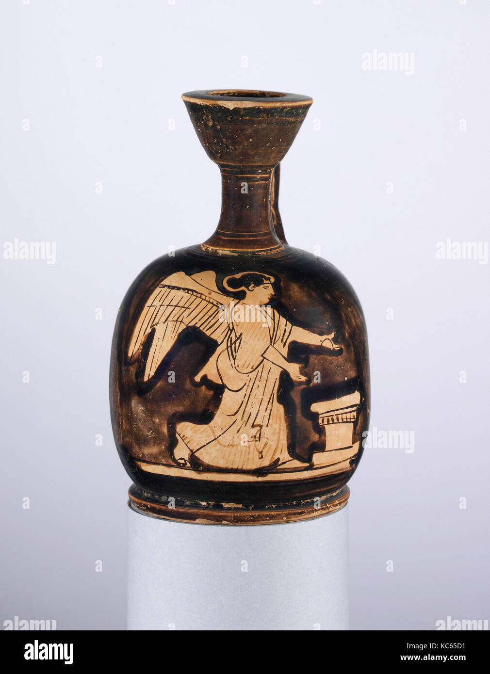 Terracotta squat lekythos, Classical, 450–425 B.C., Greek, Attic ...