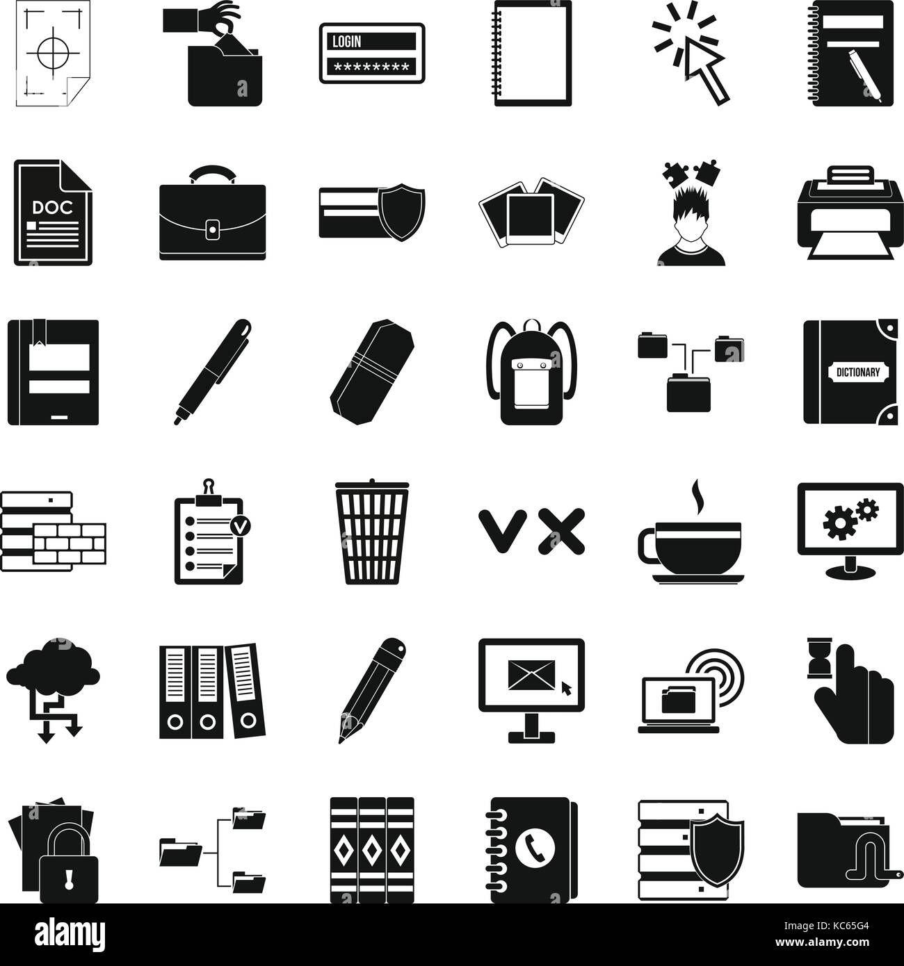 Information icons set, simle style Stock Vector Image & Art - Alamy