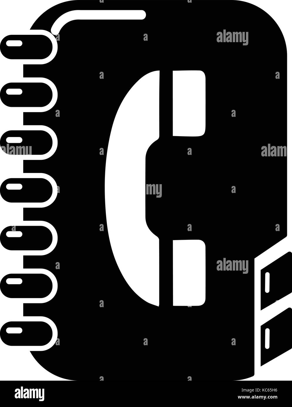 Phone book icon, simple black style Stock Vector Image & Art - Alamy