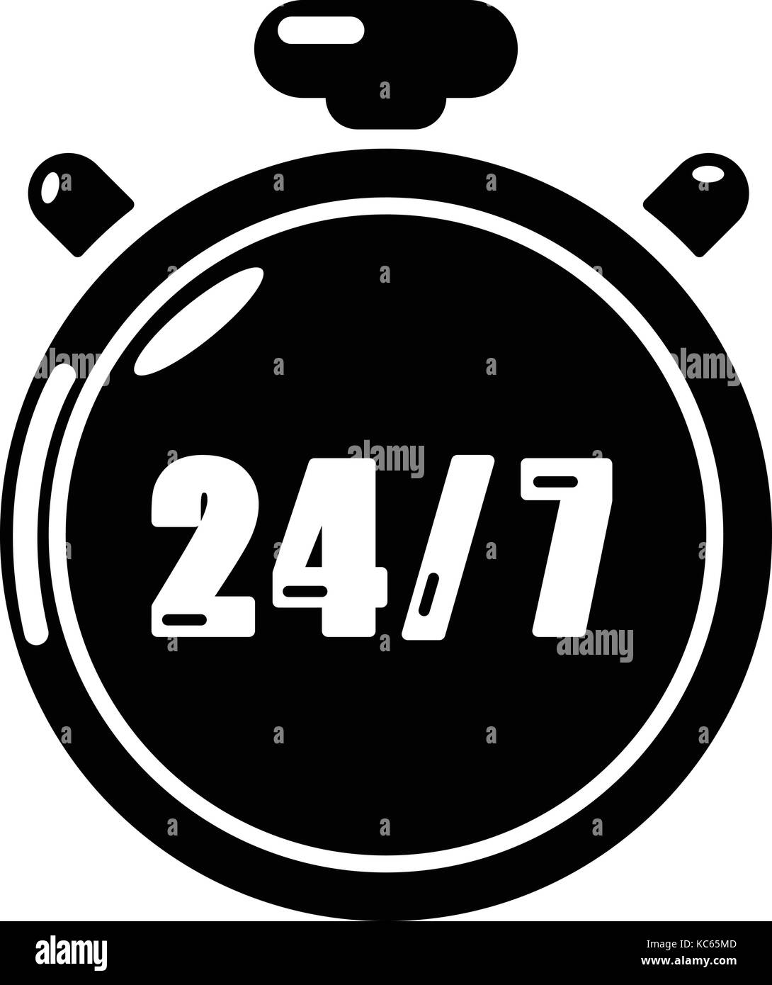 Stopwatch icon, simple black style Stock Vector Image & Art - Alamy