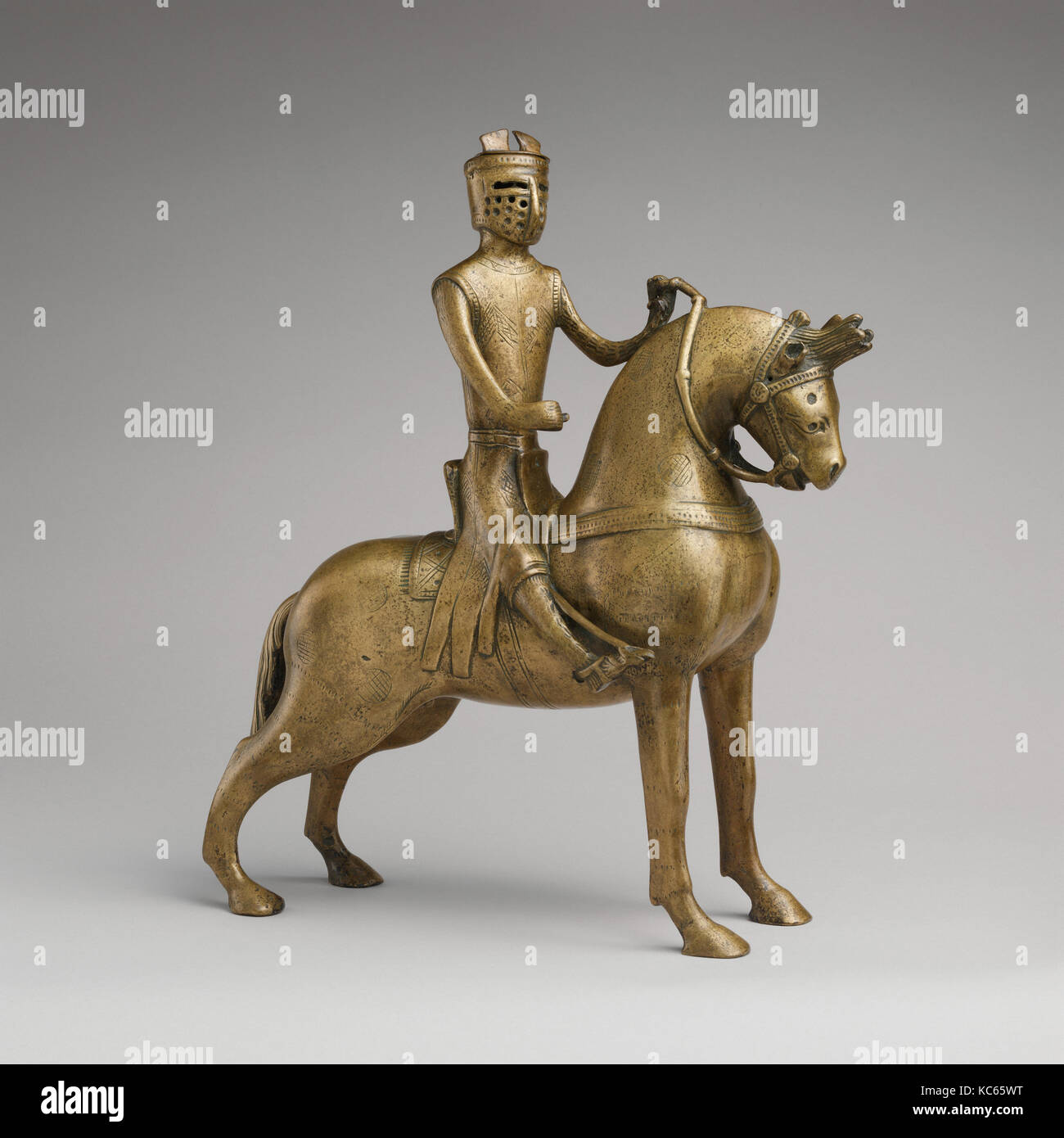 Aquamanile in the Form of a Mounted Knight, ca. 1250 Stock Photo - Alamy