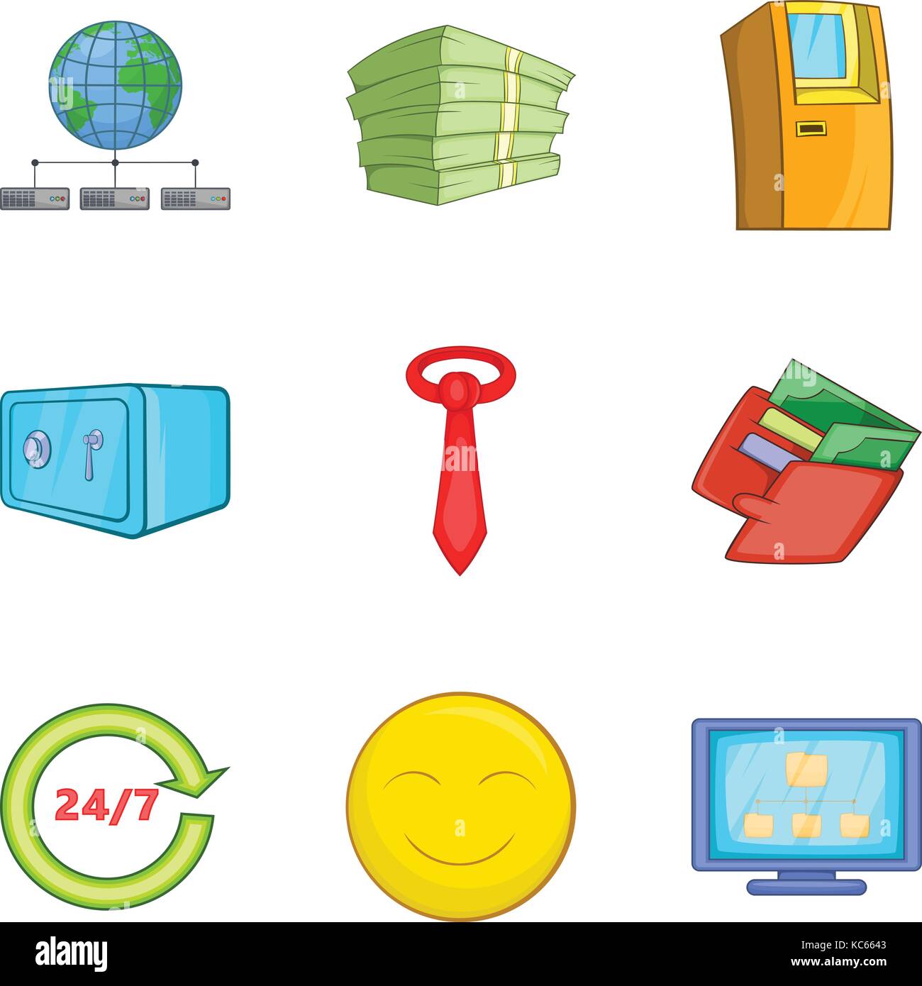 Sufficiency icons set, cartoon style Stock Vector Image & Art - Alamy