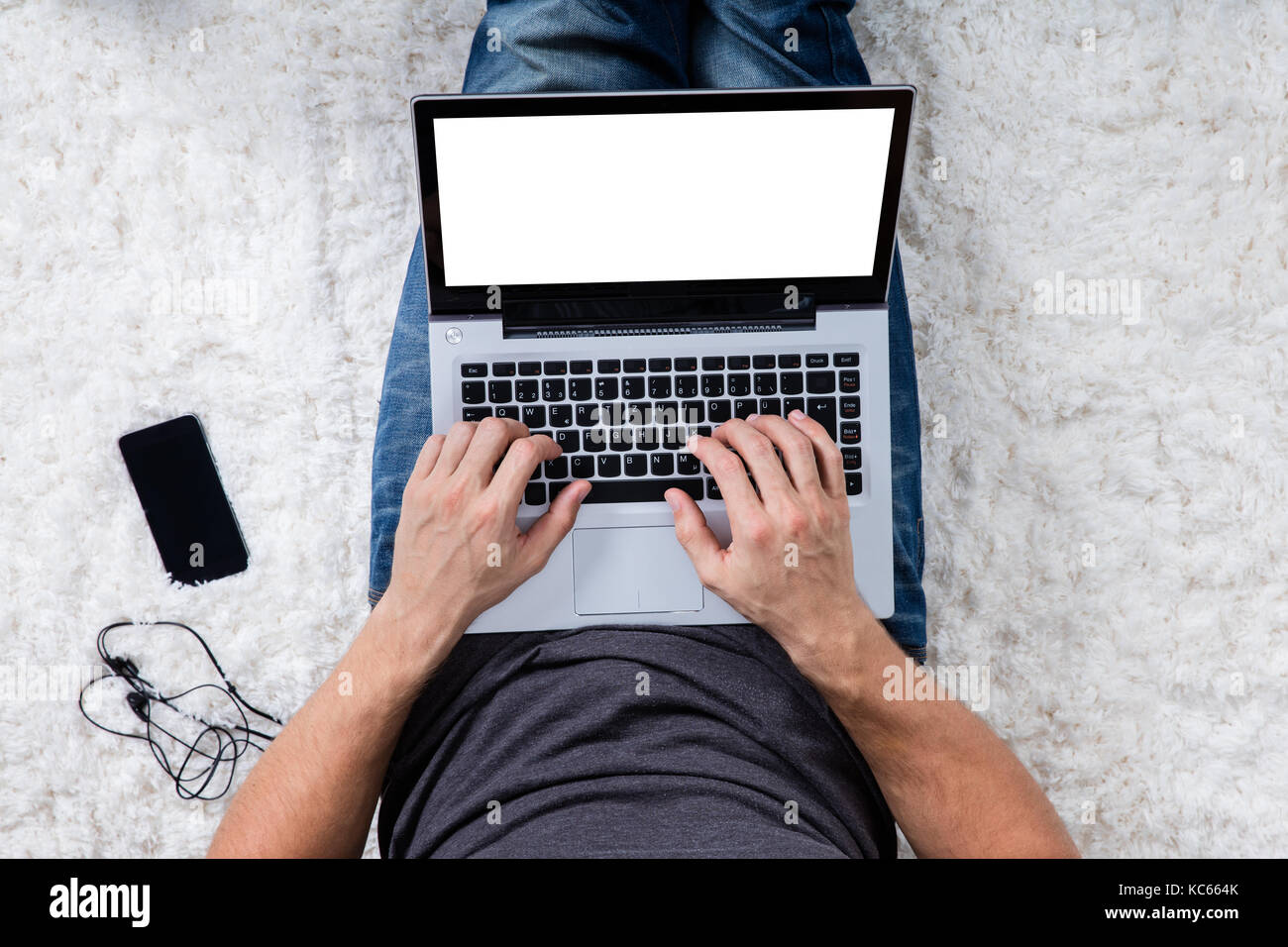 Elevated view person using hi-res stock photography and images - Alamy