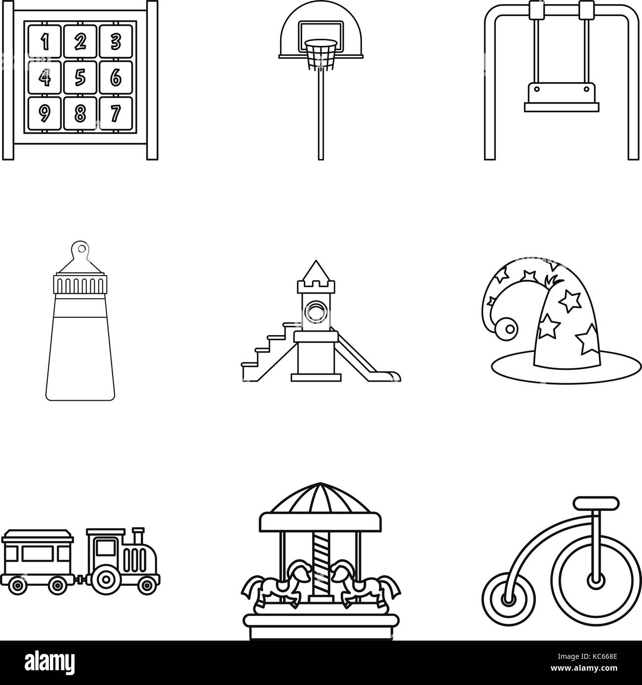 Community play ground Stock Vector Images - Alamy