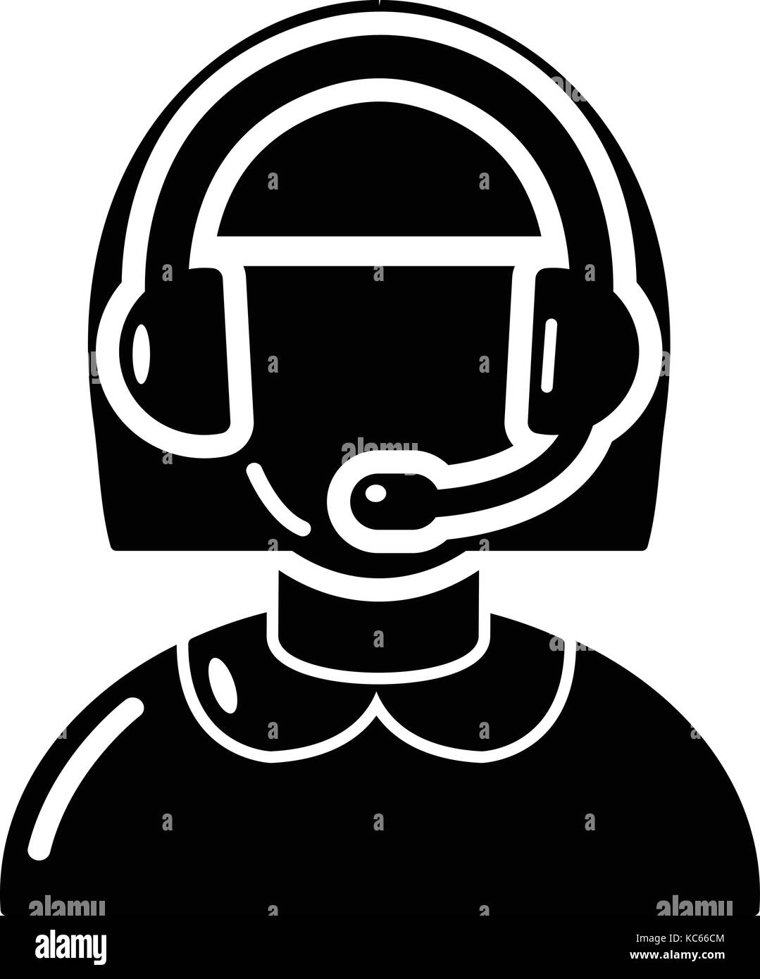 Operator icon, simple black style Stock Vector Image & Art - Alamy